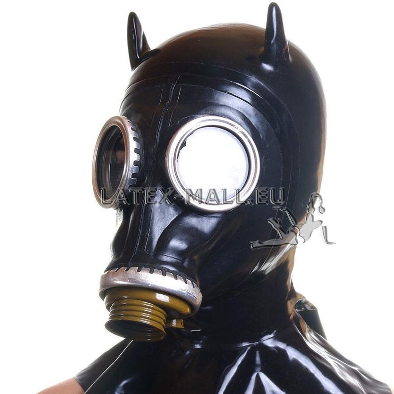 LATEX GAS MASK - Etsy
