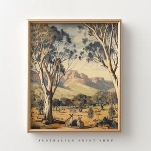 Gum Tree Australian Oil Painting Digital Art Australian Eucalyptus ...