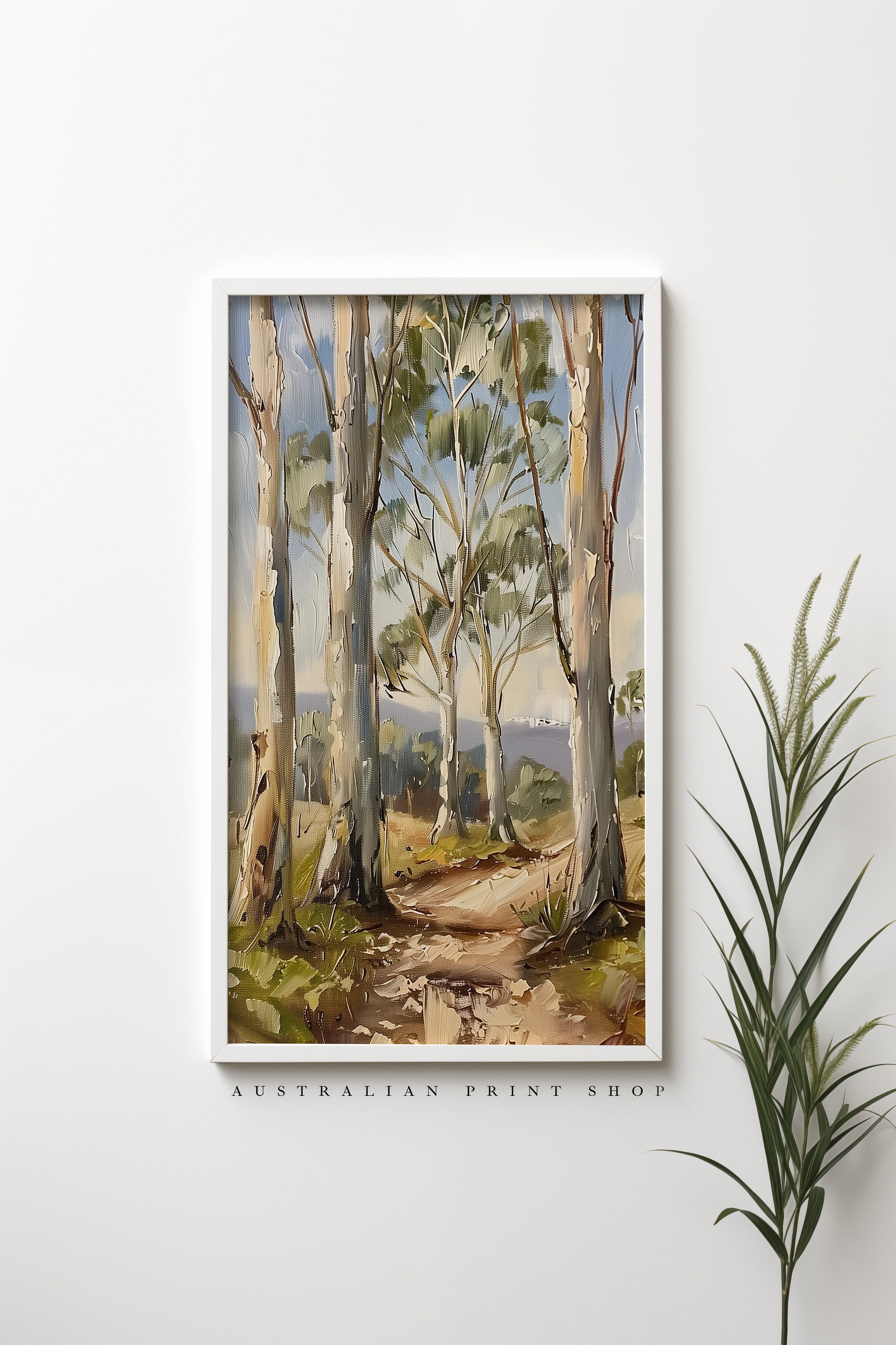 Australian Outback Painting Giant Oak Print Rural Landscape Wall Art ...