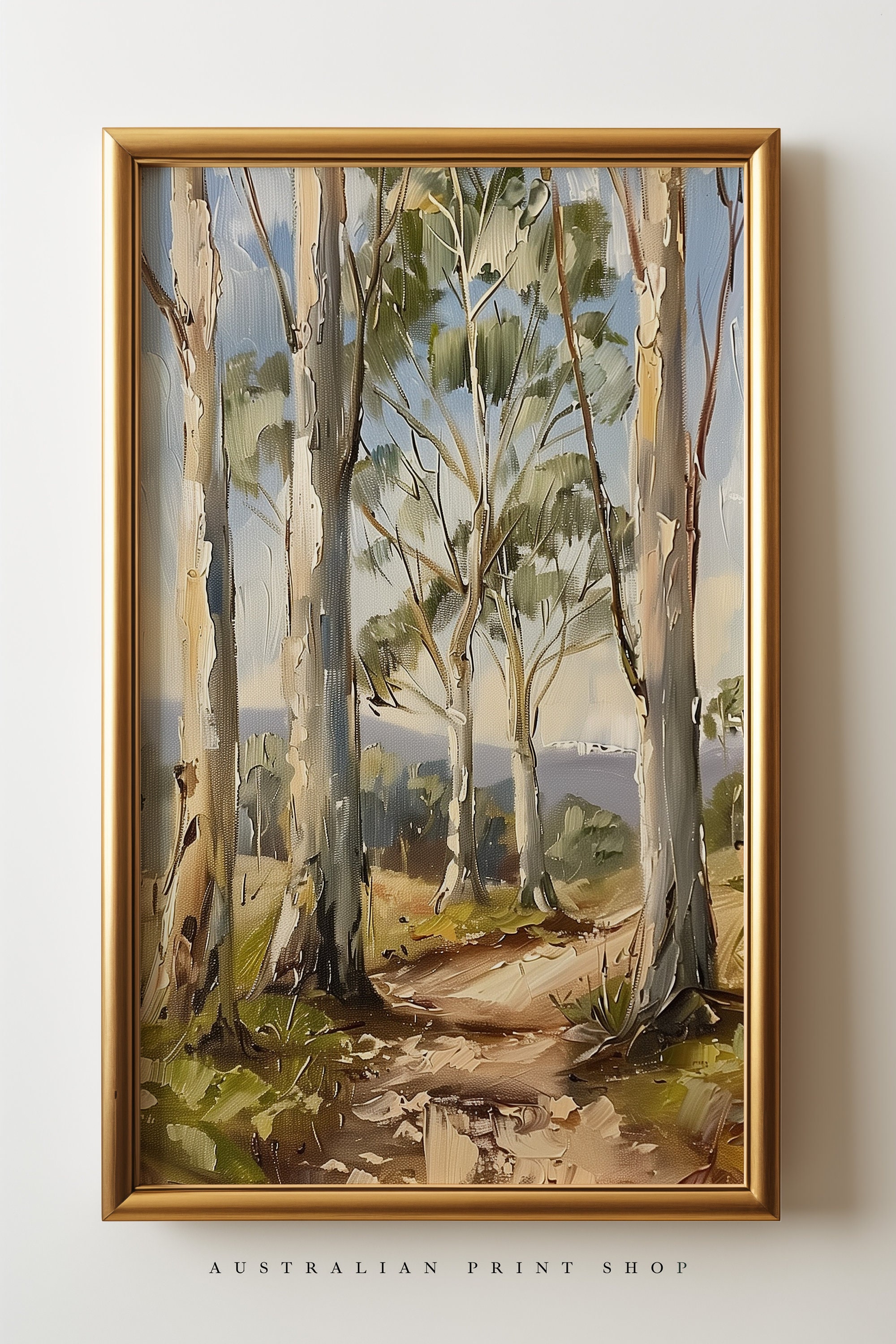 Australian Outback Painting Giant Oak Print Rural Landscape Wall Art ...