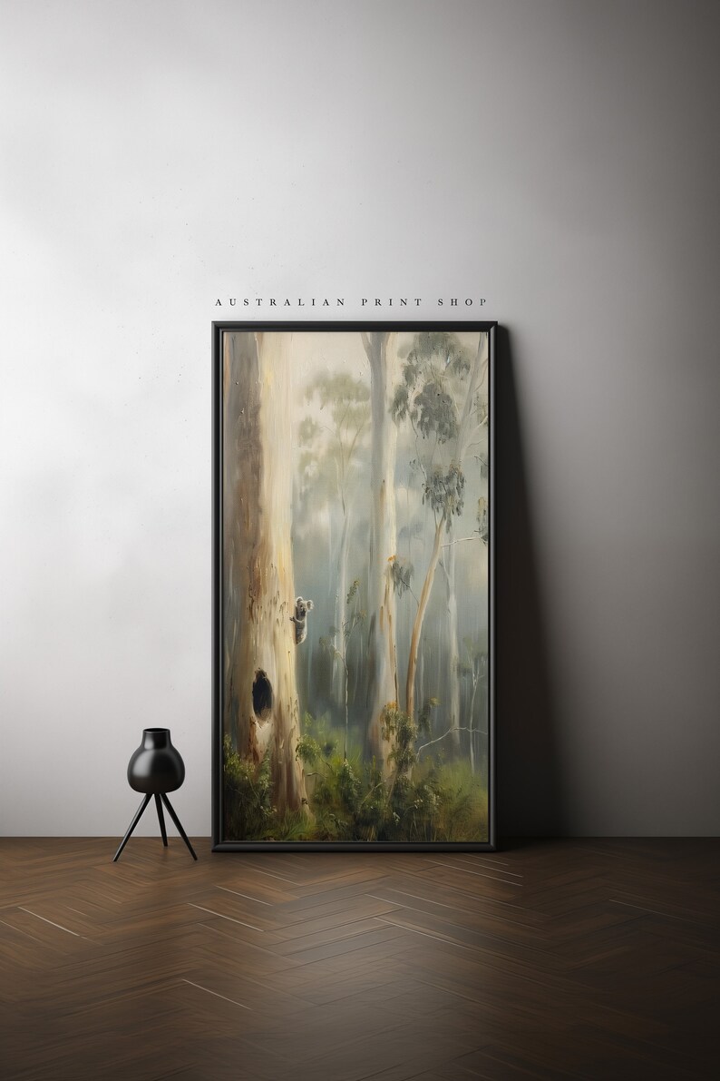 Australian Eucalyptus Tree's Painting Outback Australia Bush Digital ...