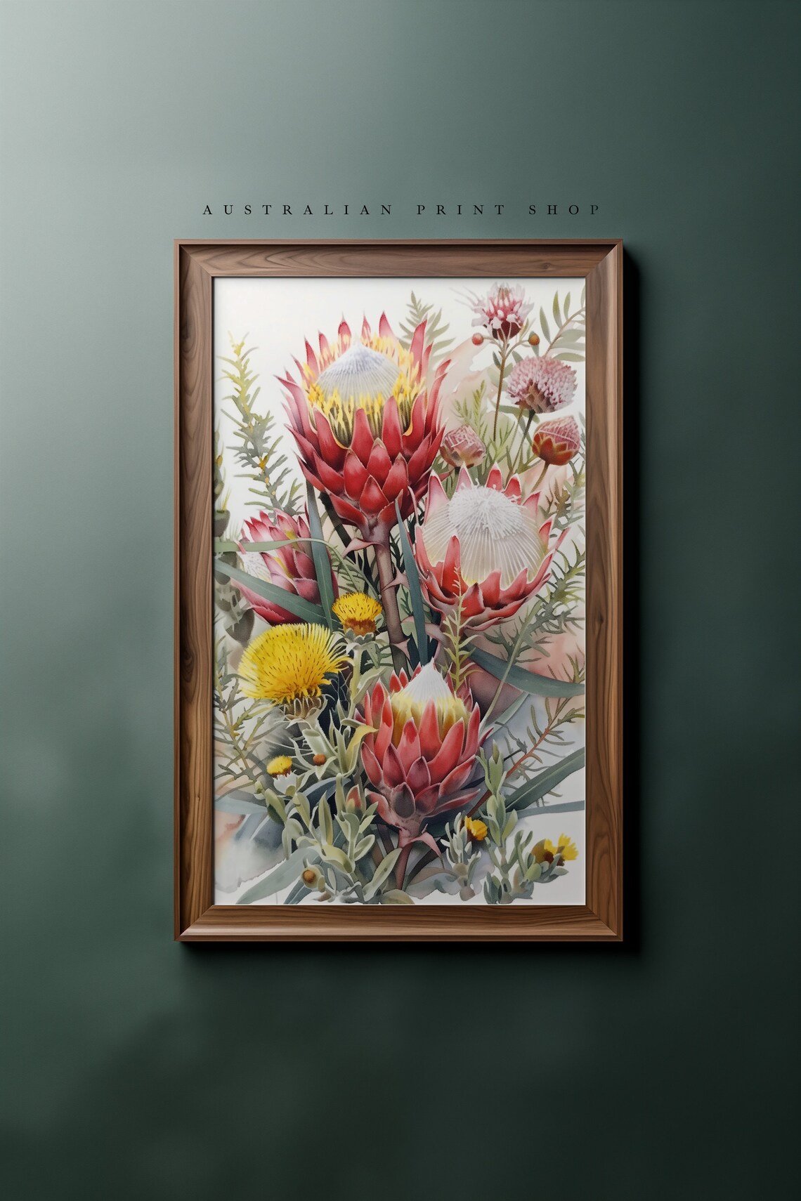 Native Australian Floral Wall Art Botanical Prints Aussie Flora Art ...