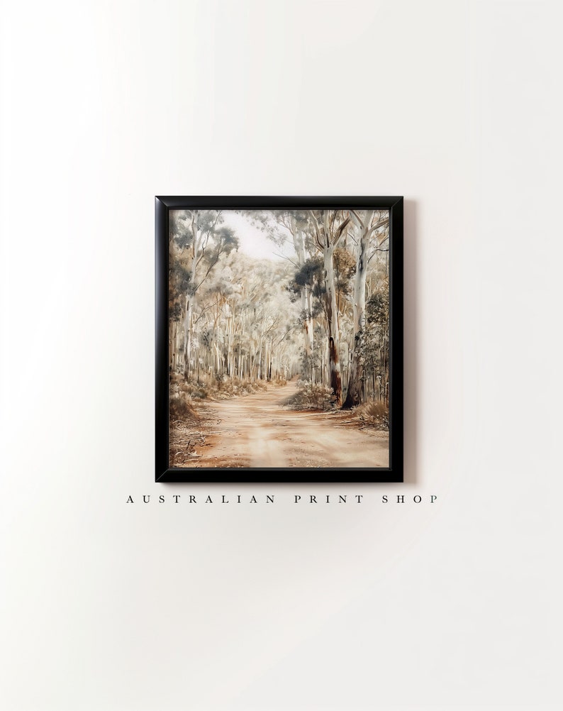 Australian Farmhouse Print Bush Trails Australian Print Gum Tree ...