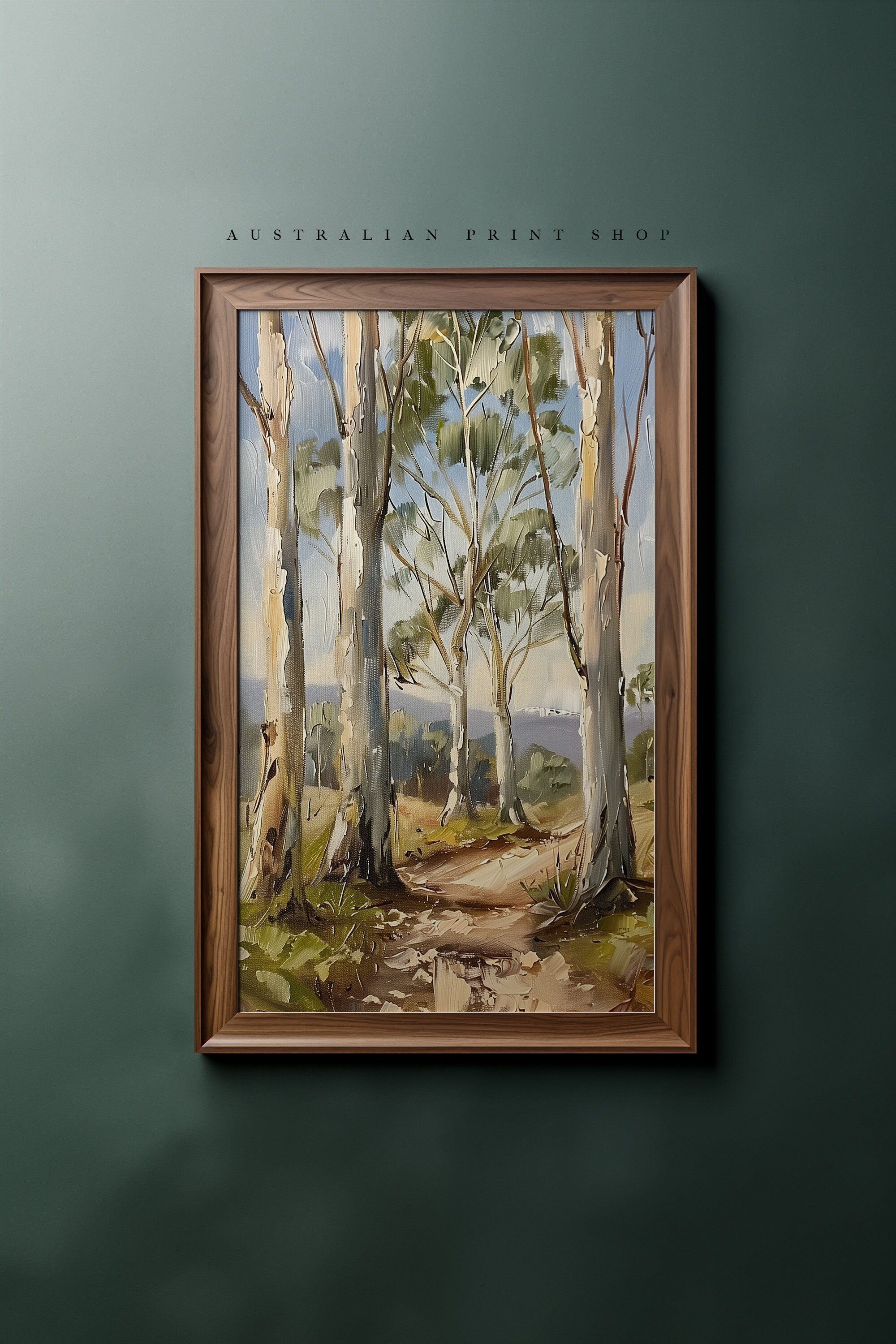 Australian Outback Painting Giant Oak Print Rural Landscape Wall Art ...