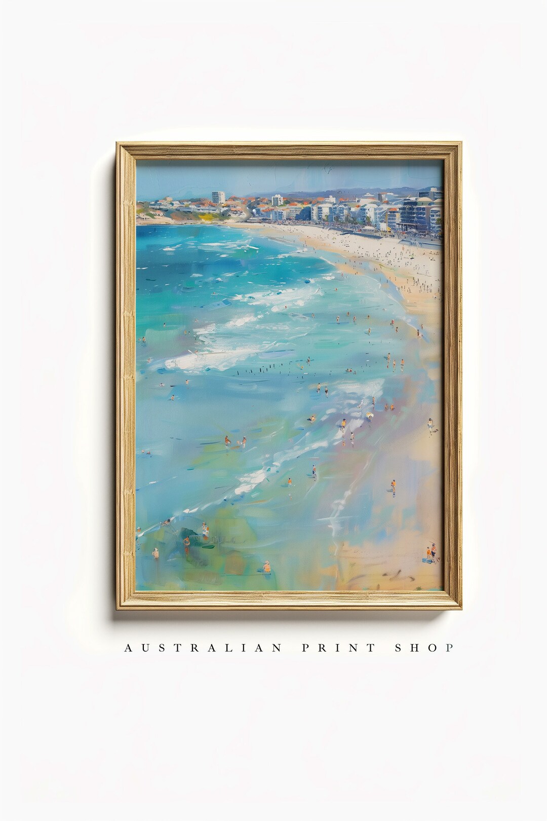 Australian Beach Print| Bondi Beach Scene | Printable Wall Art ...