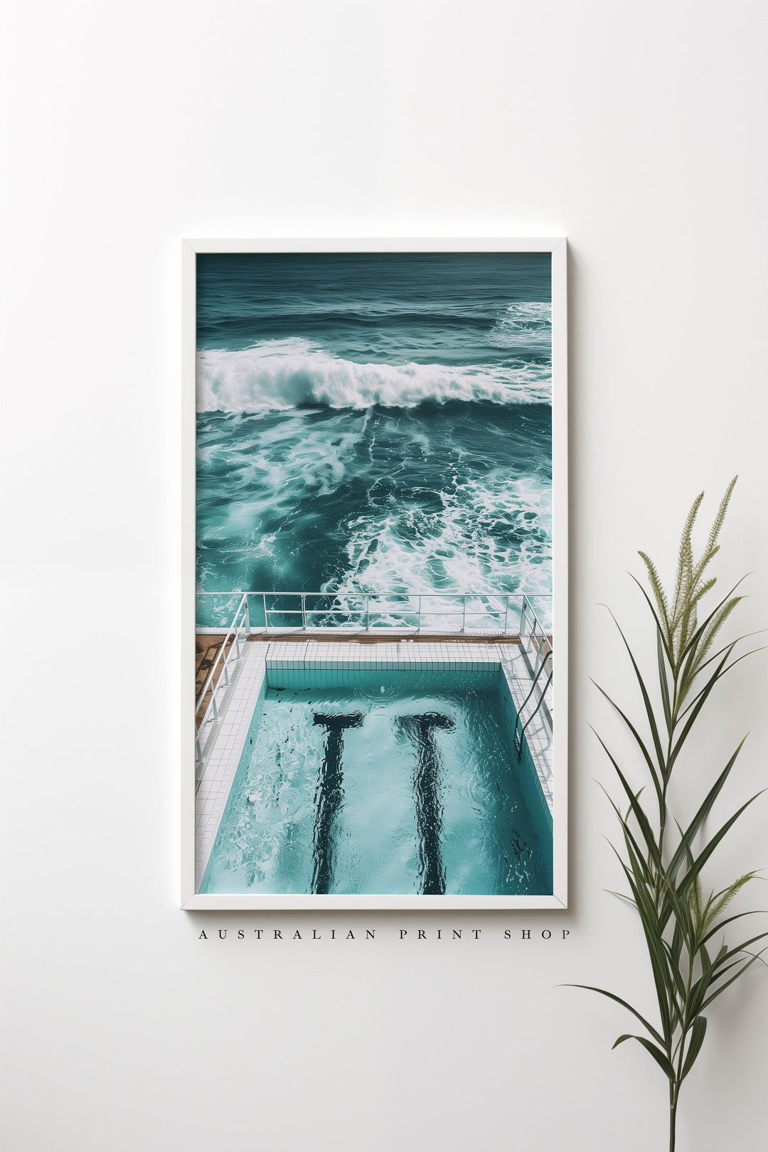 Bondi Beach Digital Download Poolside Wall Art Australian Coastal Decor ...