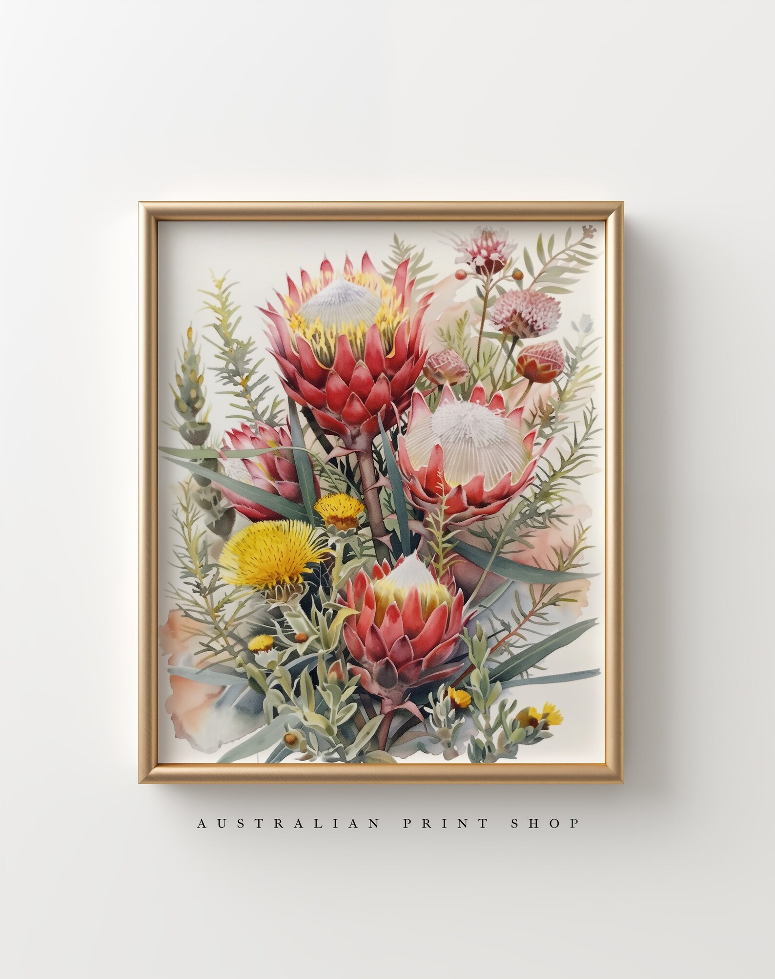 Native Australian Floral Wall Art Botanical Prints Aussie Flora Art ...