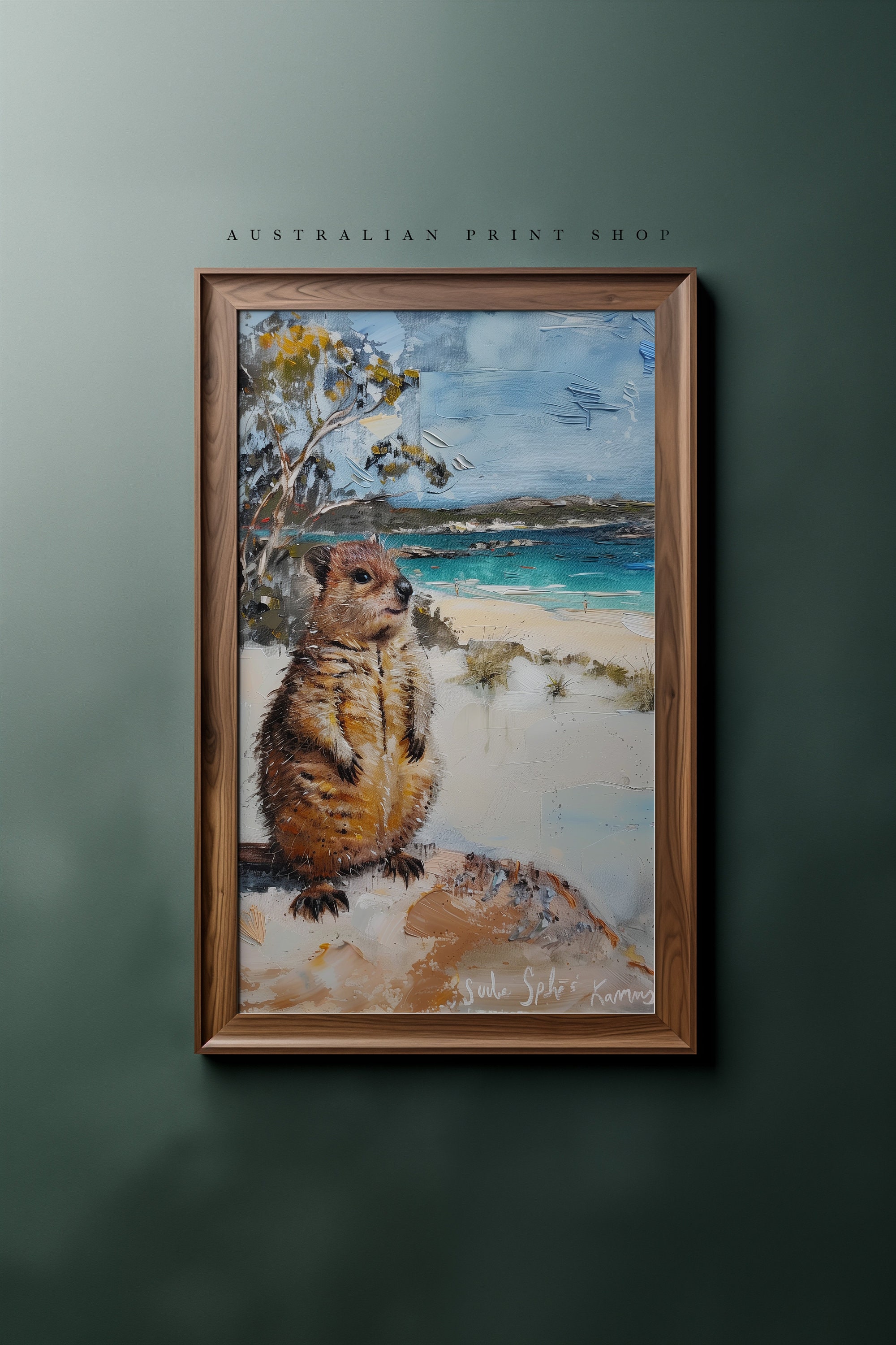 Quokka Haven | Rottnest Island Printable Wall Art | Travel Art Print ...