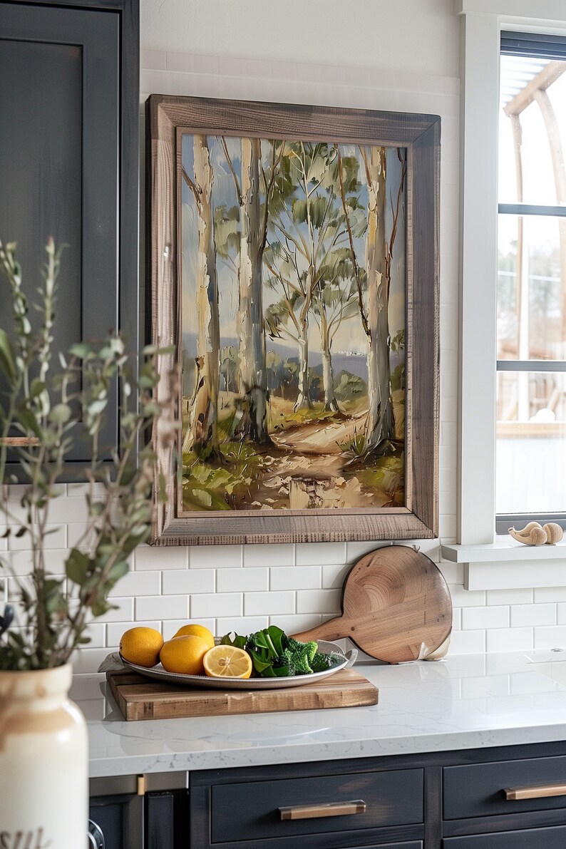 Australian Outback Painting Giant Oak Print Rural Landscape Wall Art ...