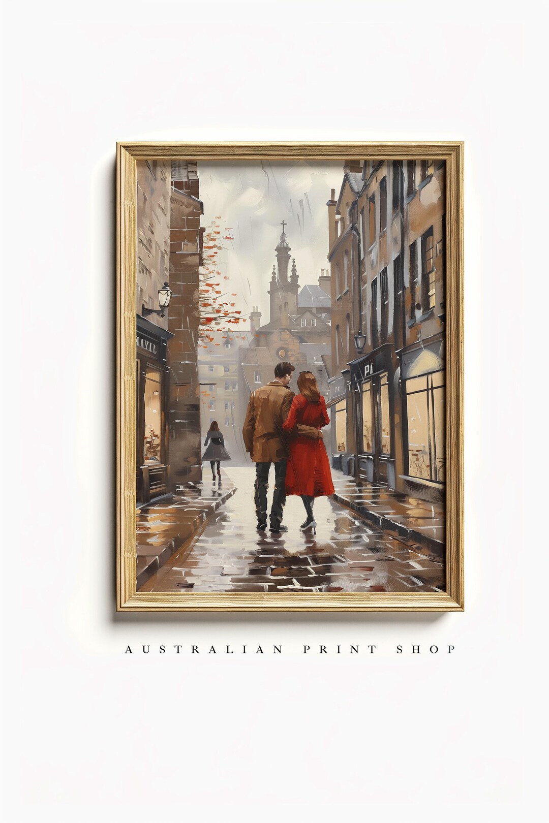 Romantic Couple Stroll in City | Digital Download | Anniversary Gift ...