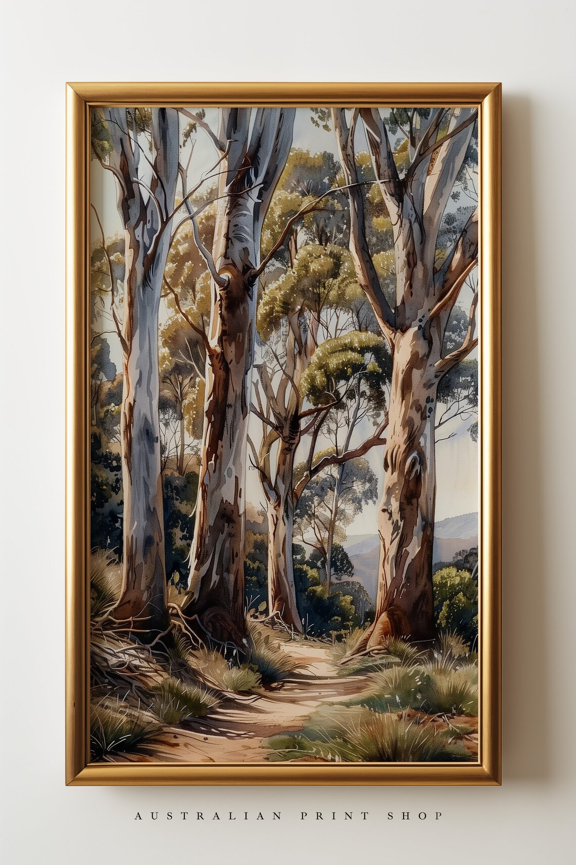 Australian Outback Painting: Giant Oak Print | Rural Landscape Wall Art ...