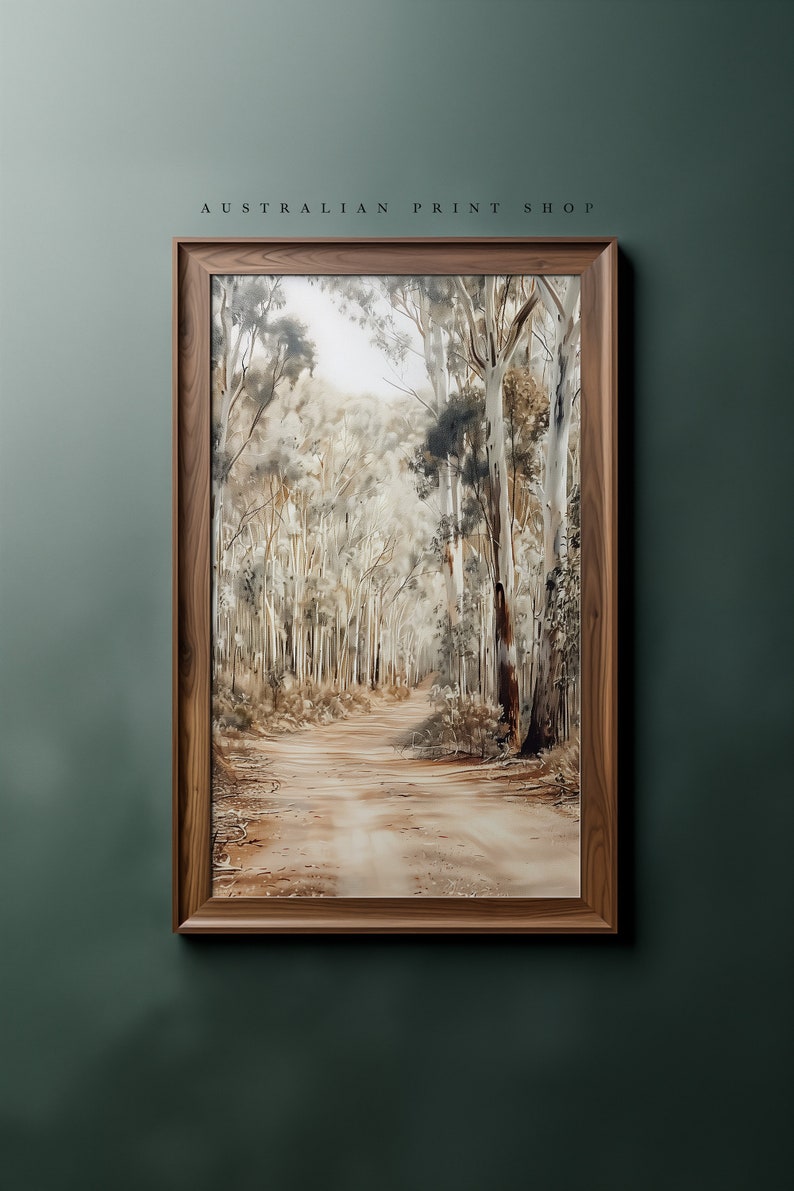 Australian Farmhouse Print Bush Trails Australian Print Gum Tree ...