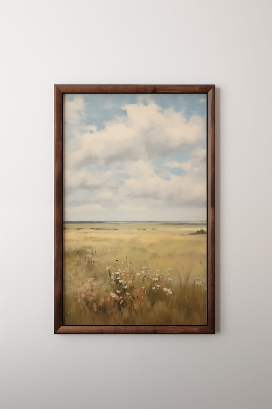 Vintage Outback Summer Landscape Painting | Country Art Print ...