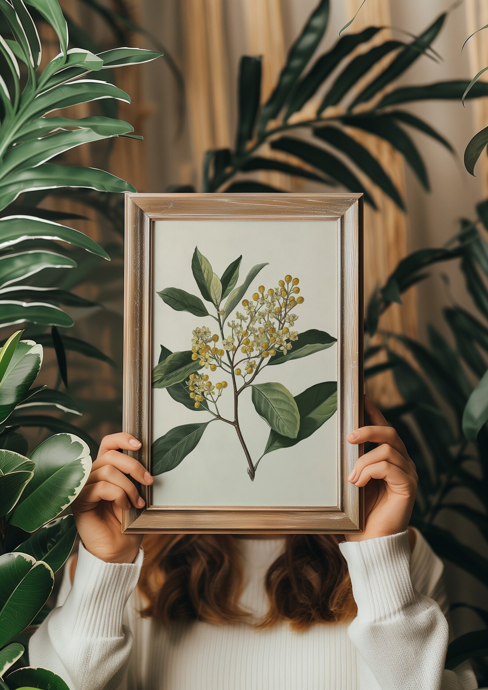Vintage Botanical Yellow Flower Art Print Digital Download Floral ...