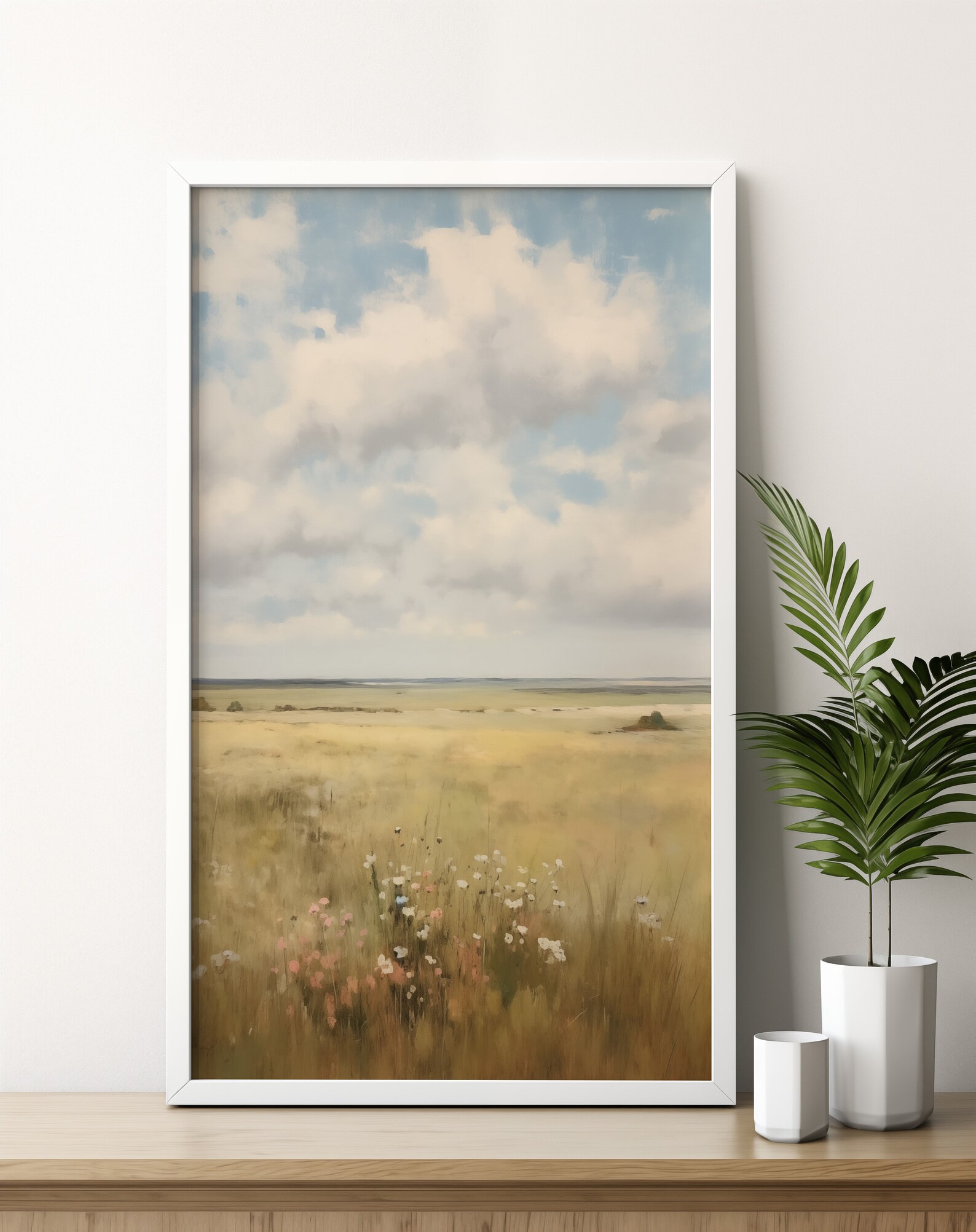 Vintage Outback Summer Landscape Painting | Country Art Print ...
