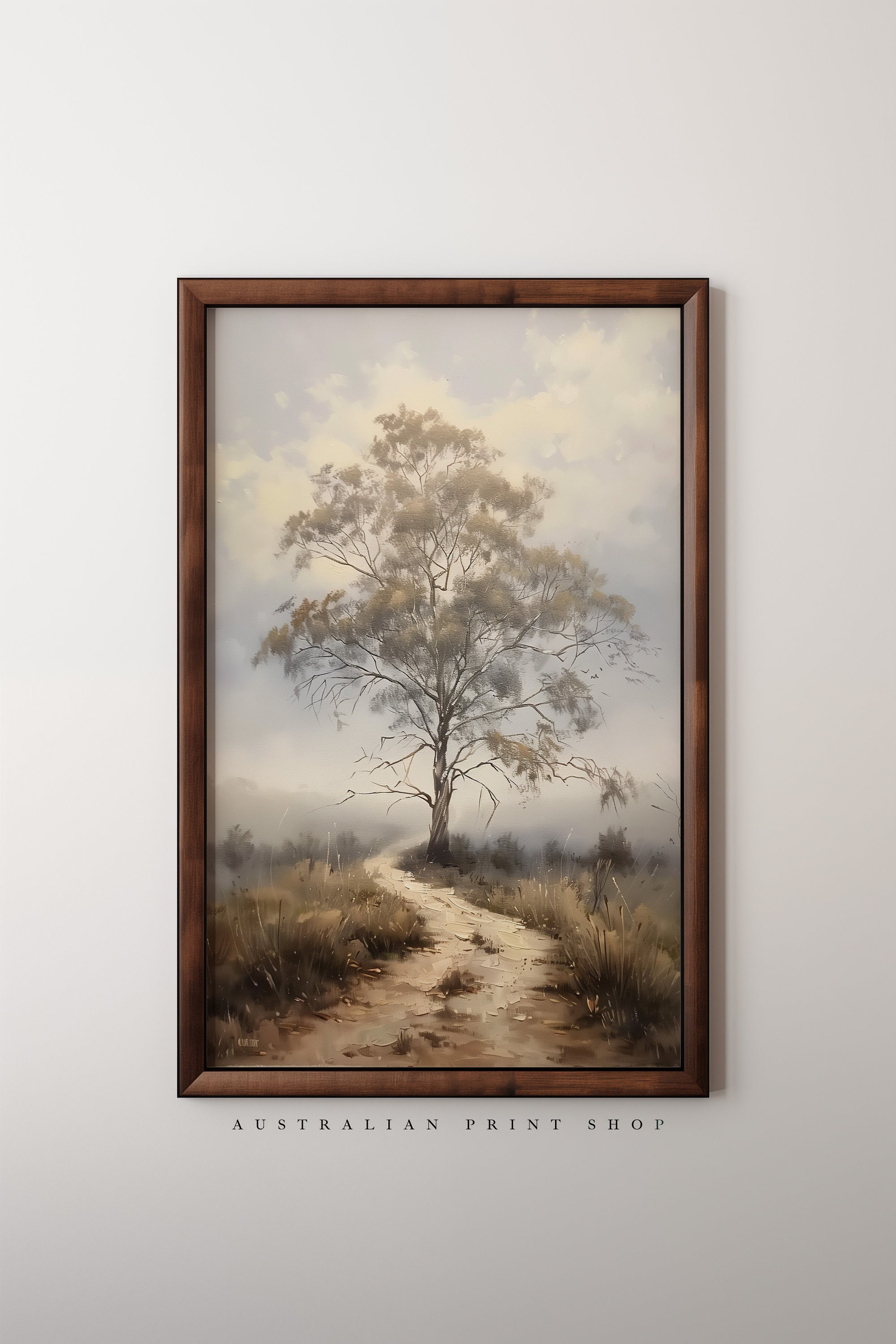 Australian Eucalyptus: Gum Tree Print Painting Landscape Wall Art ...