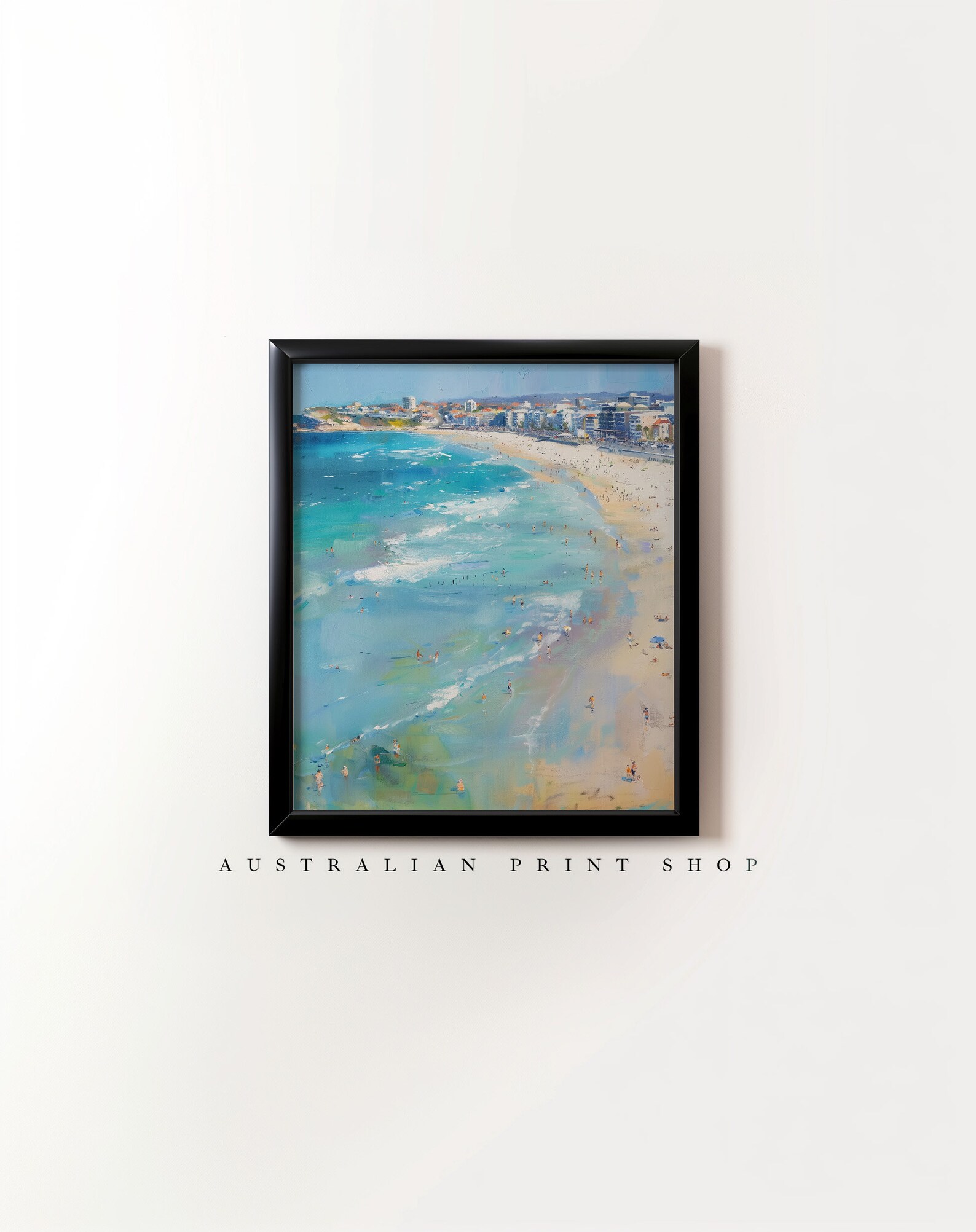 Australian Beach Print| Bondi Beach Scene | Printable Wall Art ...