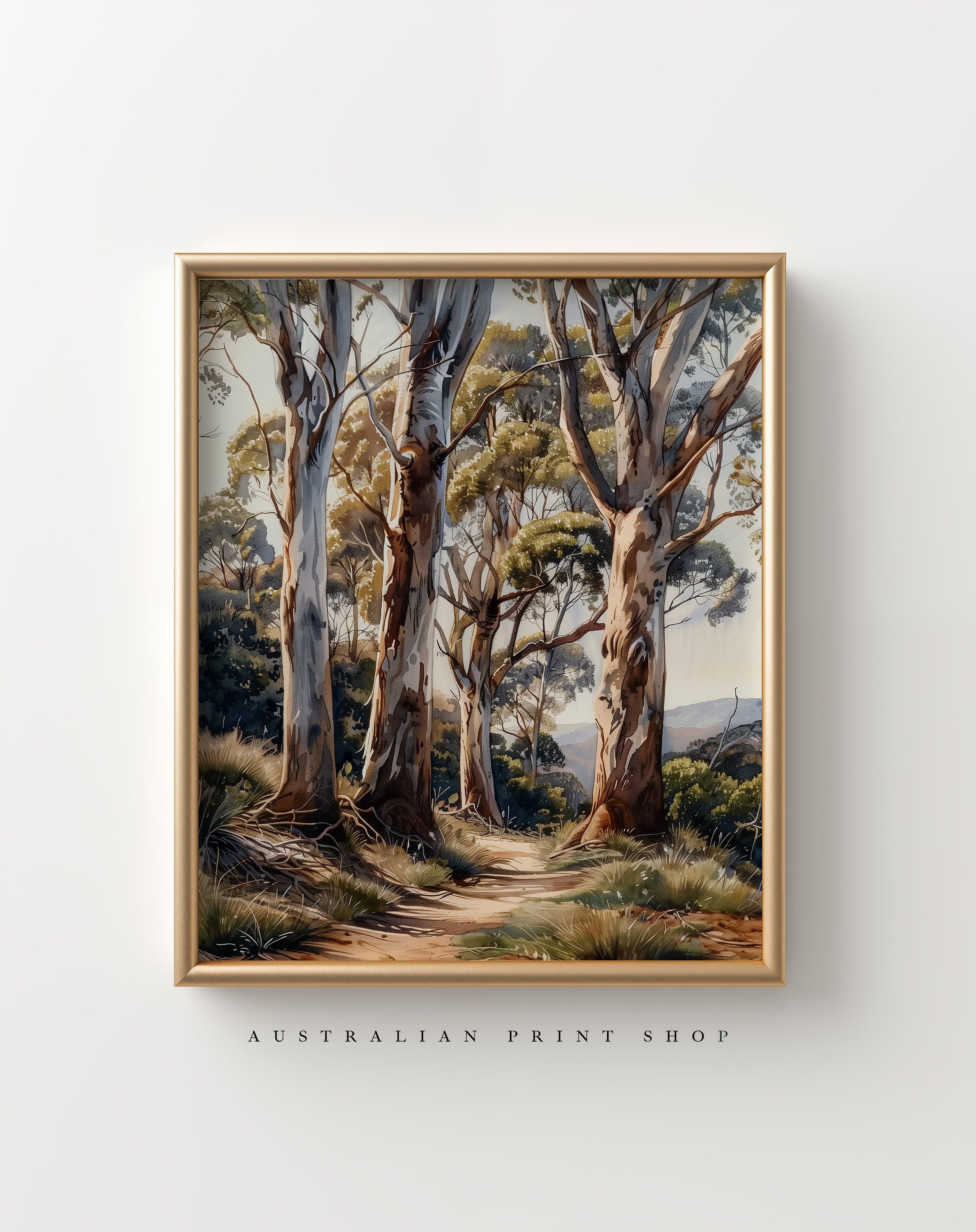 Australian Outback Painting: Giant Oak Print | Rural Landscape Wall Art ...