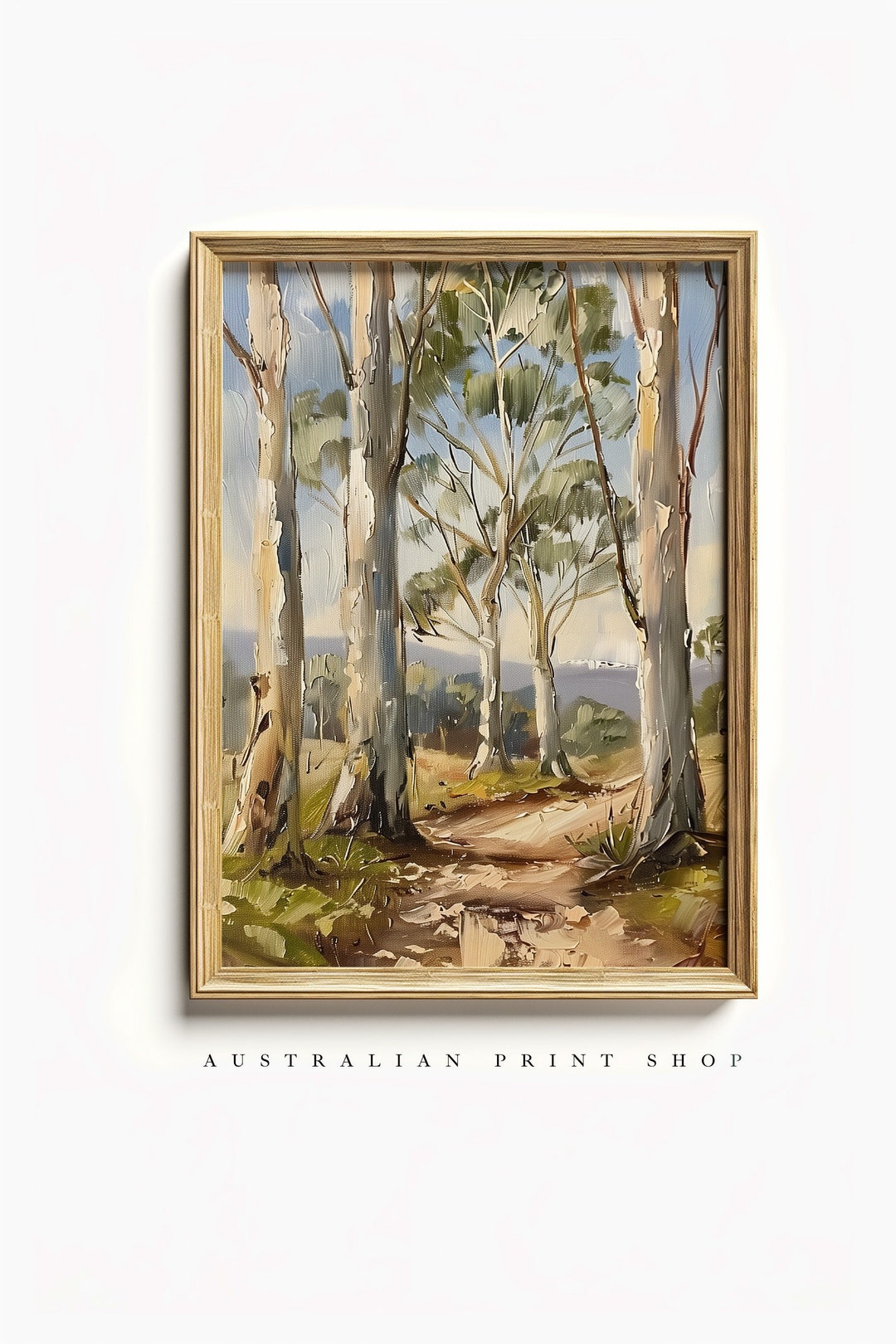 Australian Outback Painting Giant Oak Print Rural Landscape Wall Art ...