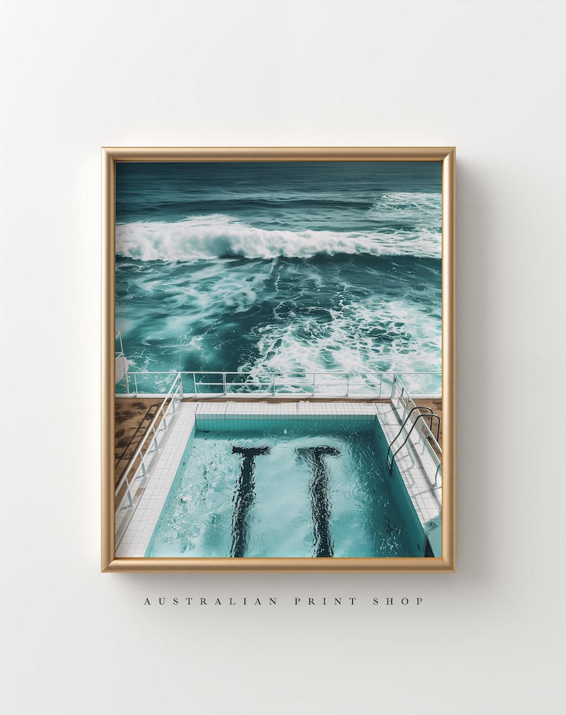 Bondi Beach Digital Download Poolside Wall Art Australian Coastal Decor ...