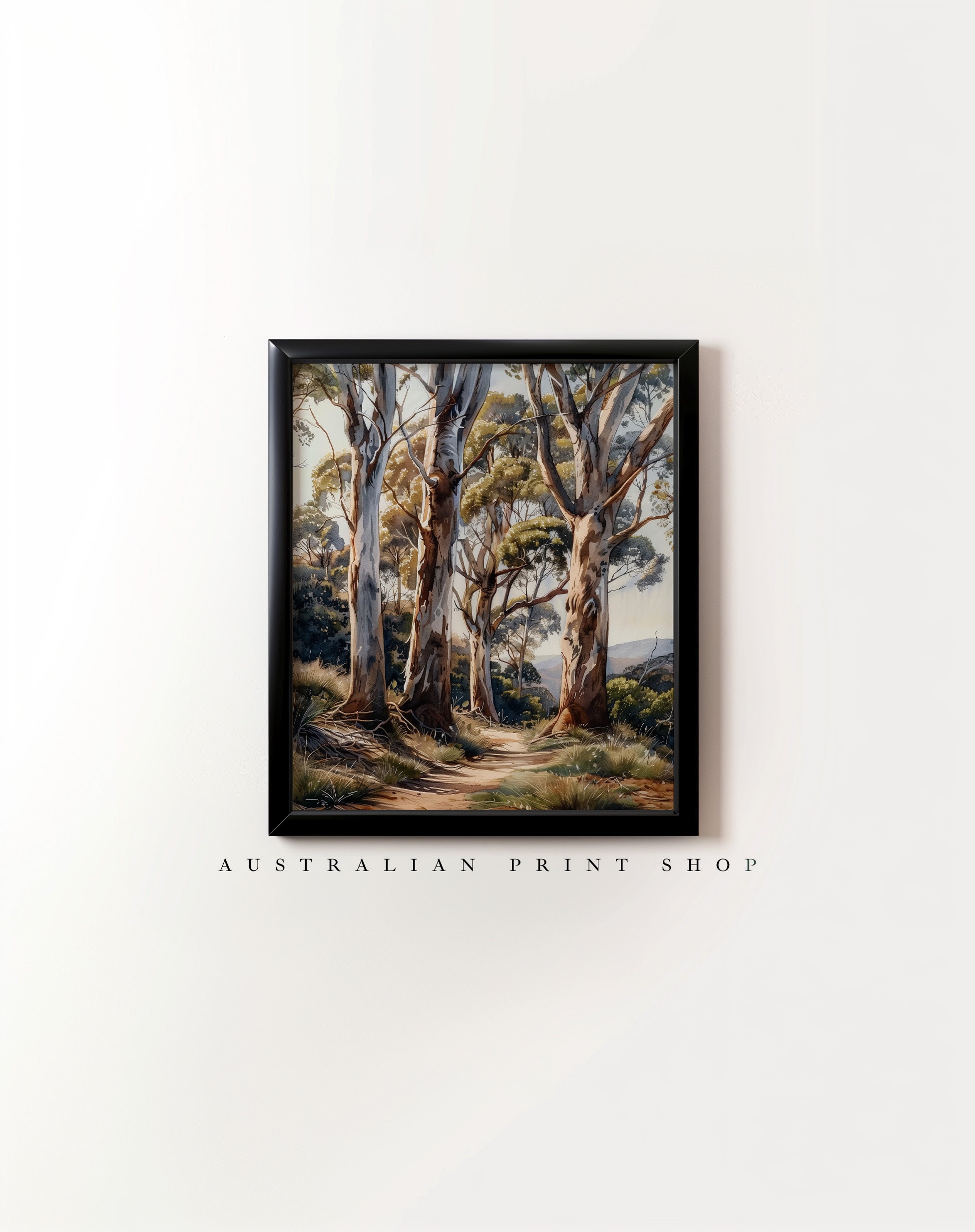 Australian Outback Painting: Giant Oak Print | Rural Landscape Wall Art ...