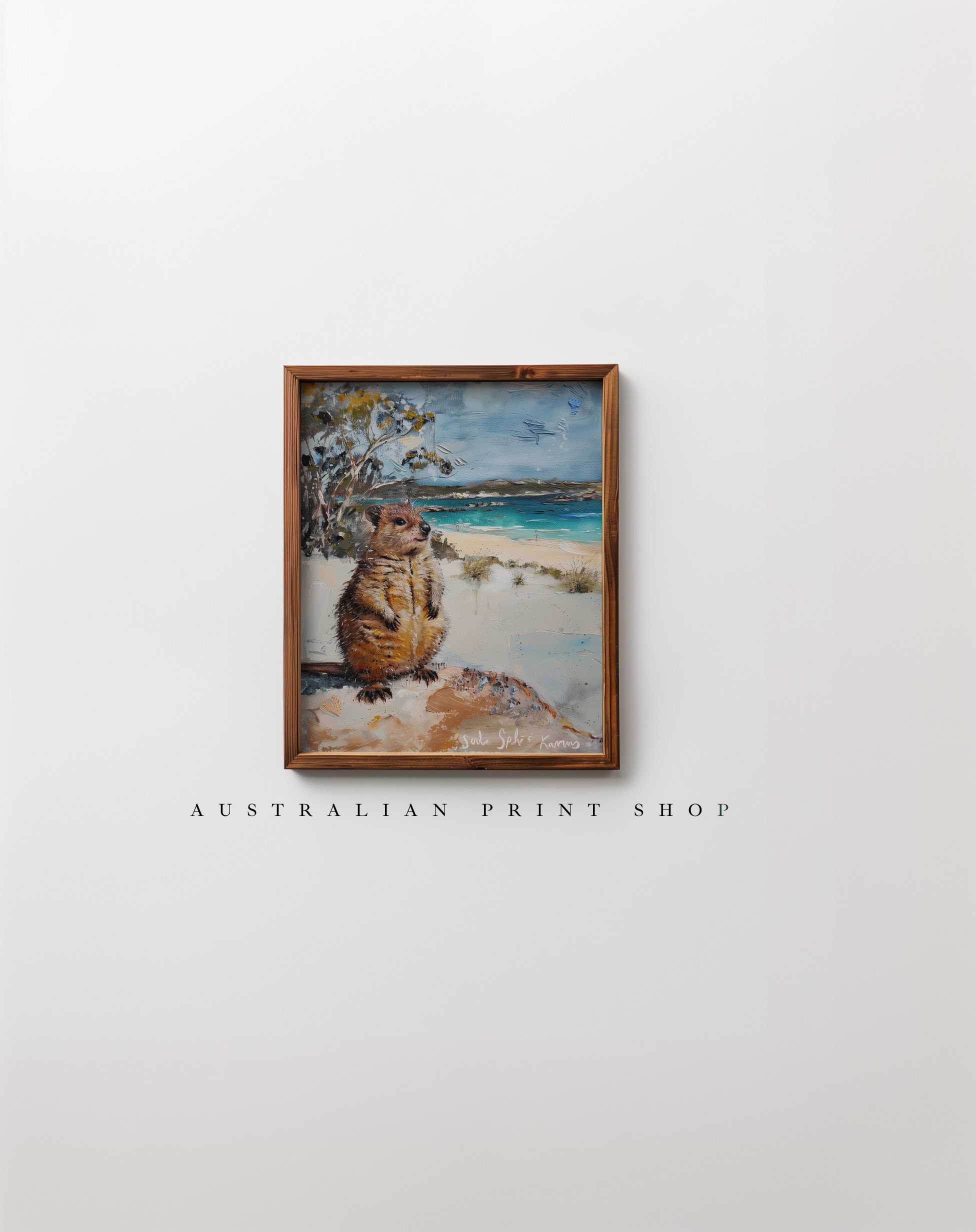 Quokka Haven | Rottnest Island Printable Wall Art | Travel Art Print ...