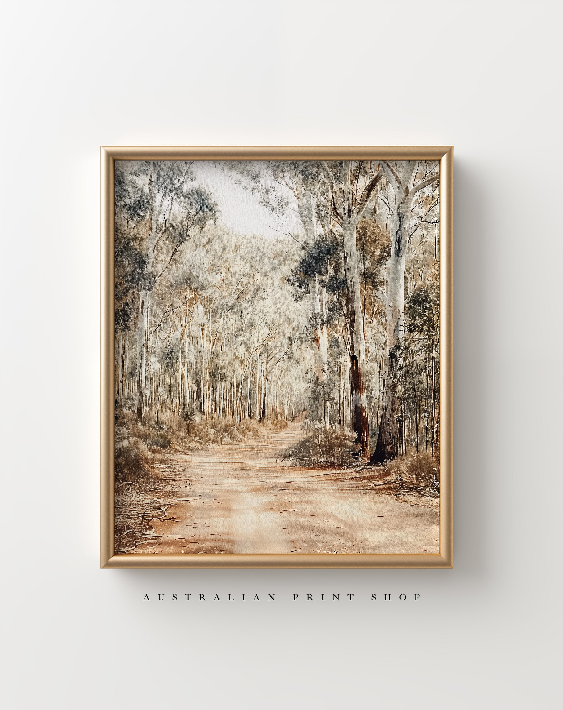 Australian Farmhouse Print Bush Trails Australian Print Gum Tree ...