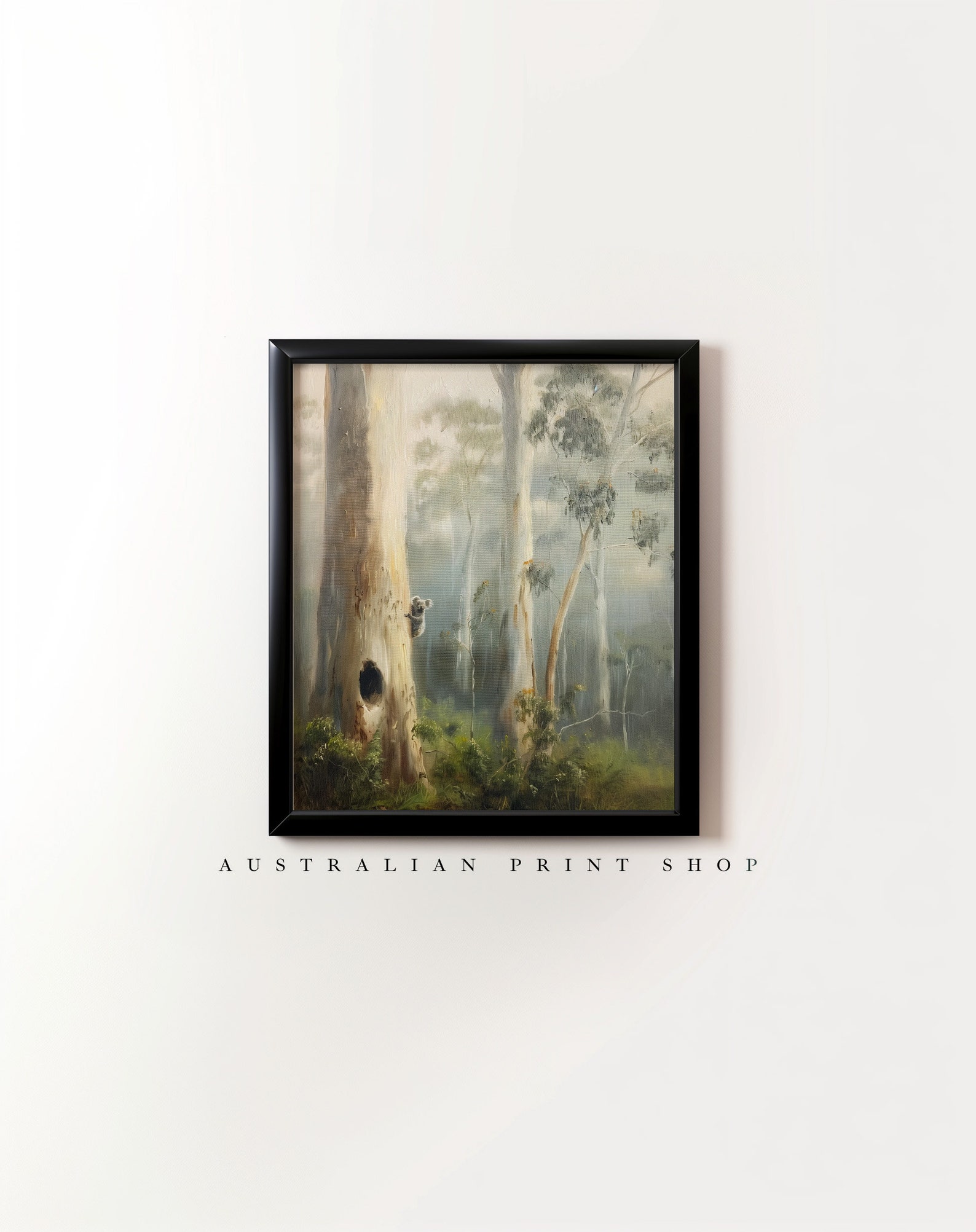 Australian Eucalyptus Tree's Painting Outback Australia Bush Digital ...