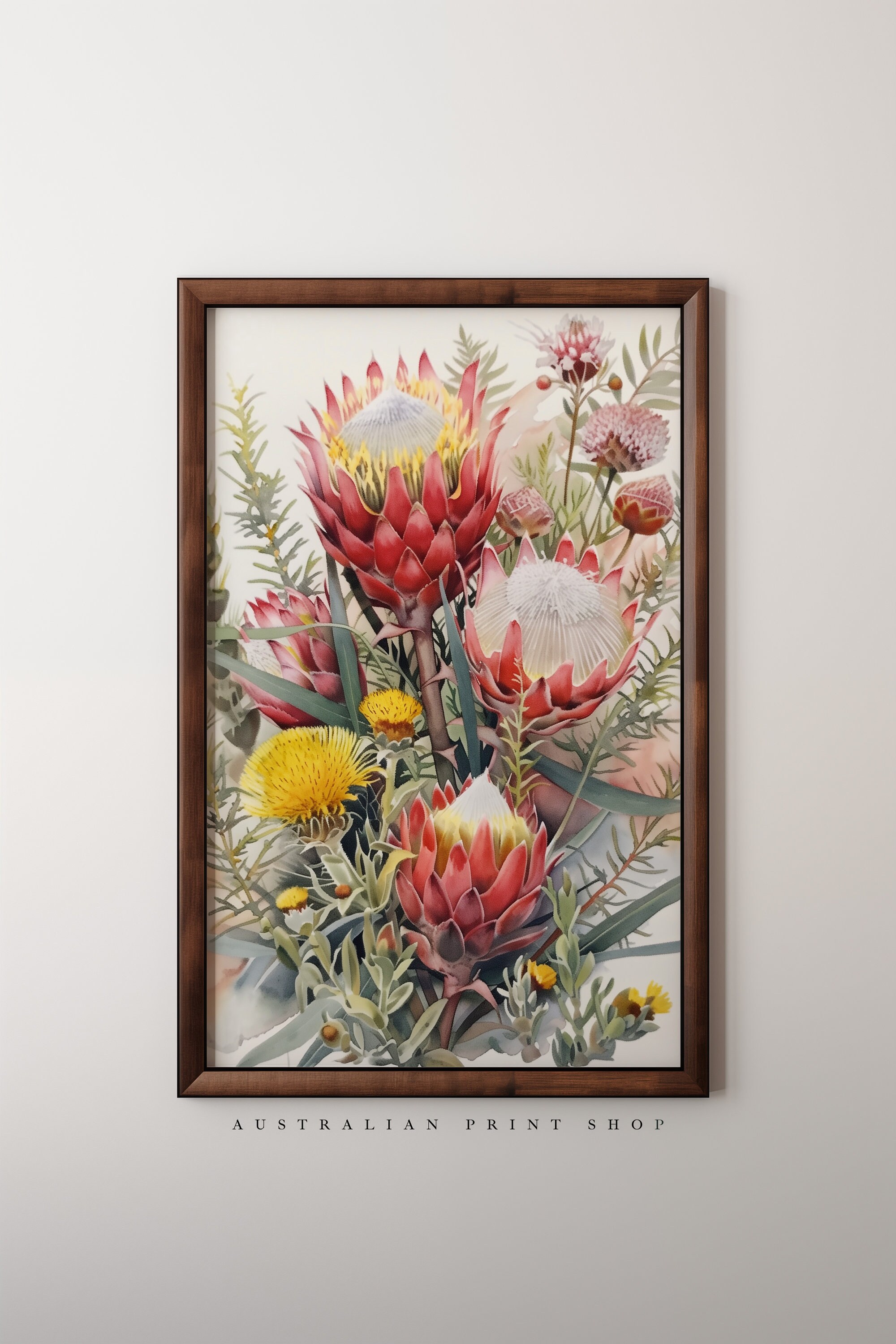 Native Australian Floral Wall Art Botanical Prints Aussie Flora Art ...
