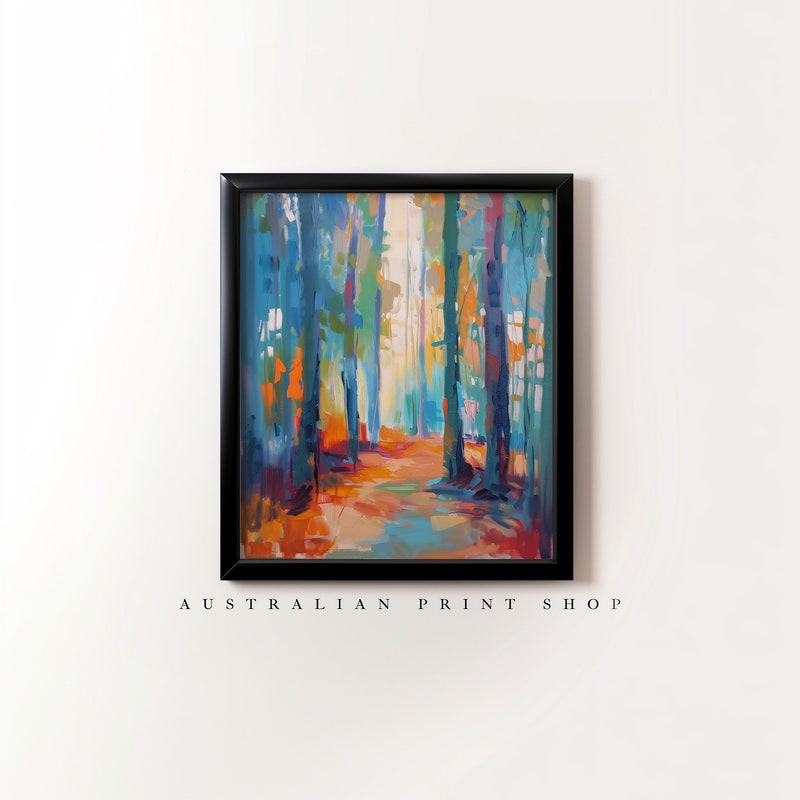 Abstract Forest Art - Etsy