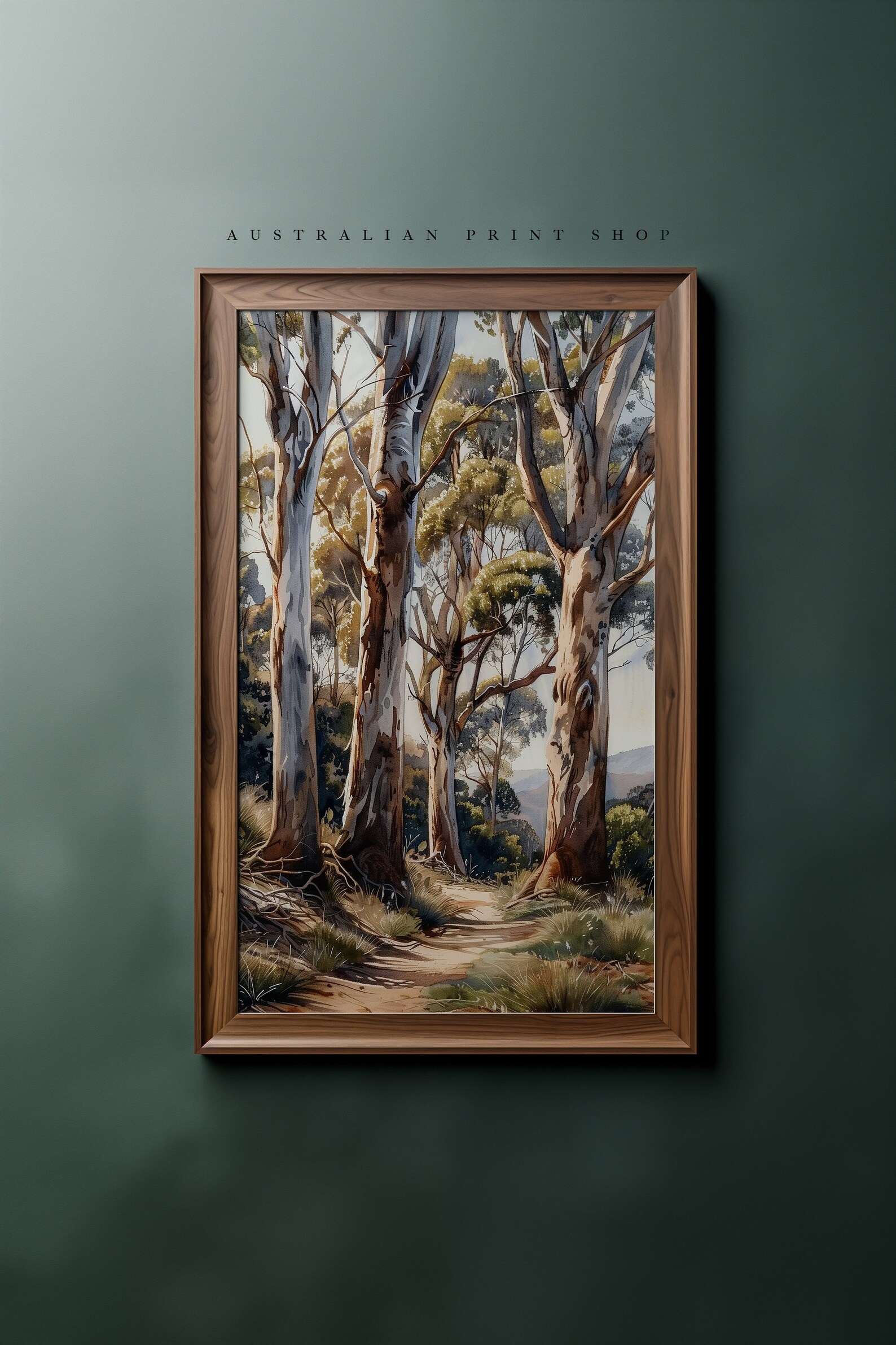 Australian Outback Painting: Giant Oak Print | Rural Landscape Wall Art ...