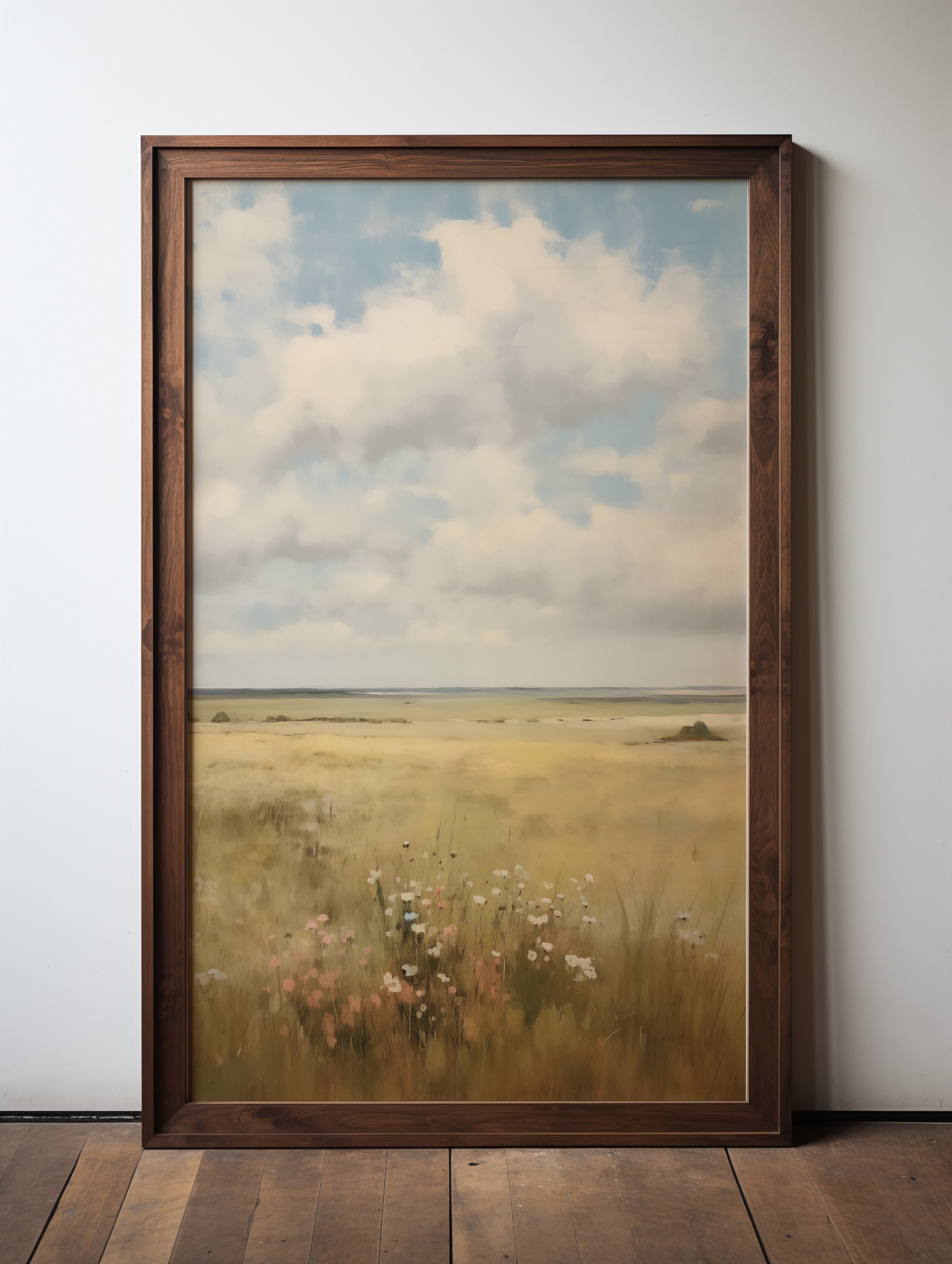 Vintage Outback Summer Landscape Painting | Country Art Print ...
