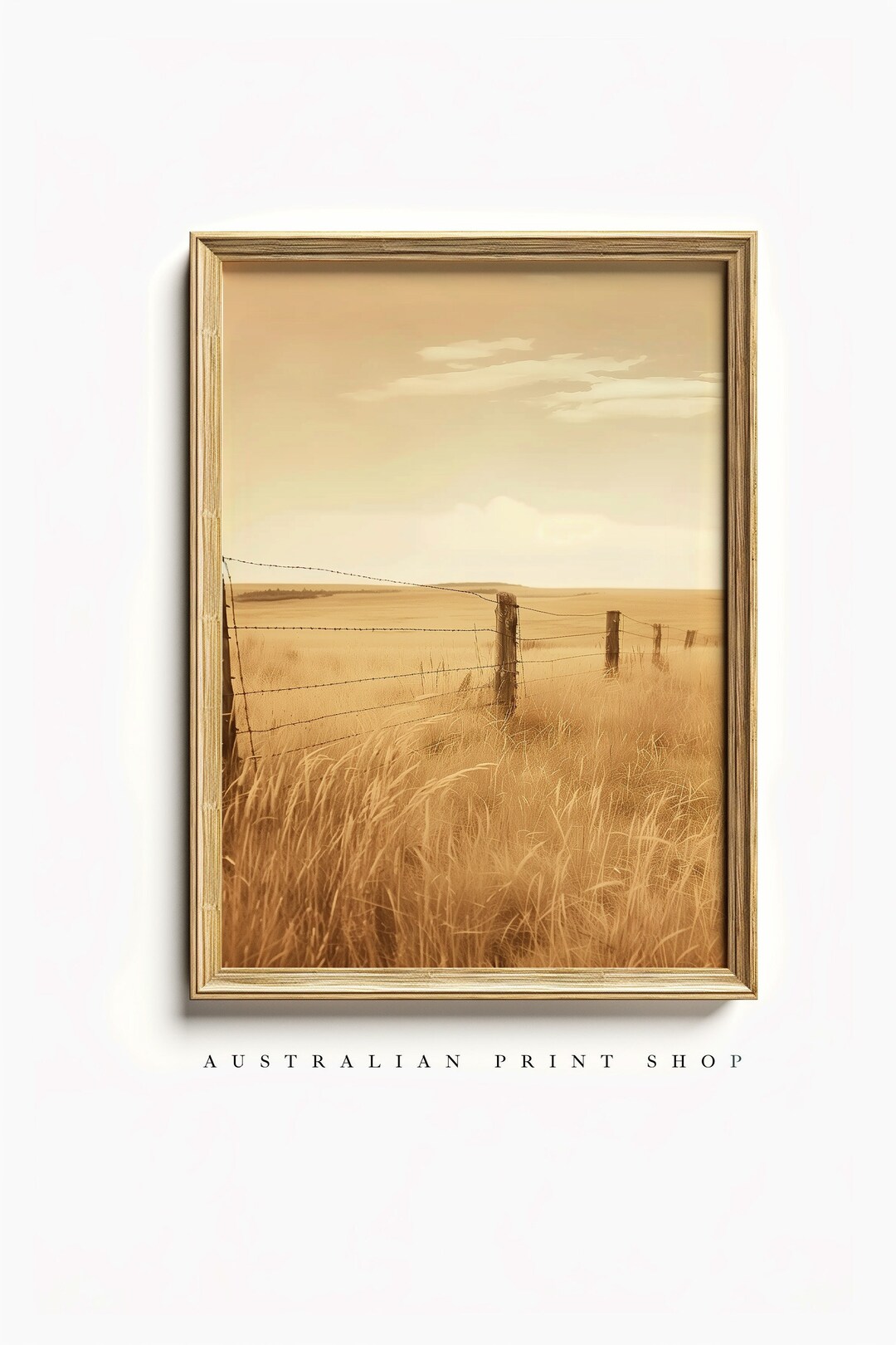Australian Outback Farm Digital Download Open Field Fence Printable ...