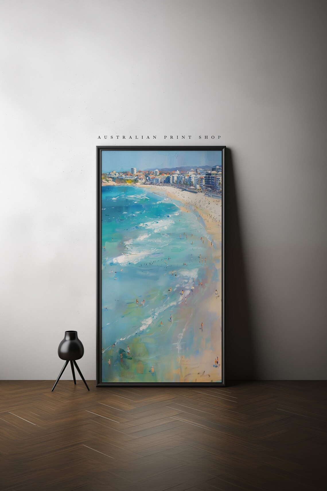 Australian Beach Print| Bondi Beach Scene | Printable Wall Art ...