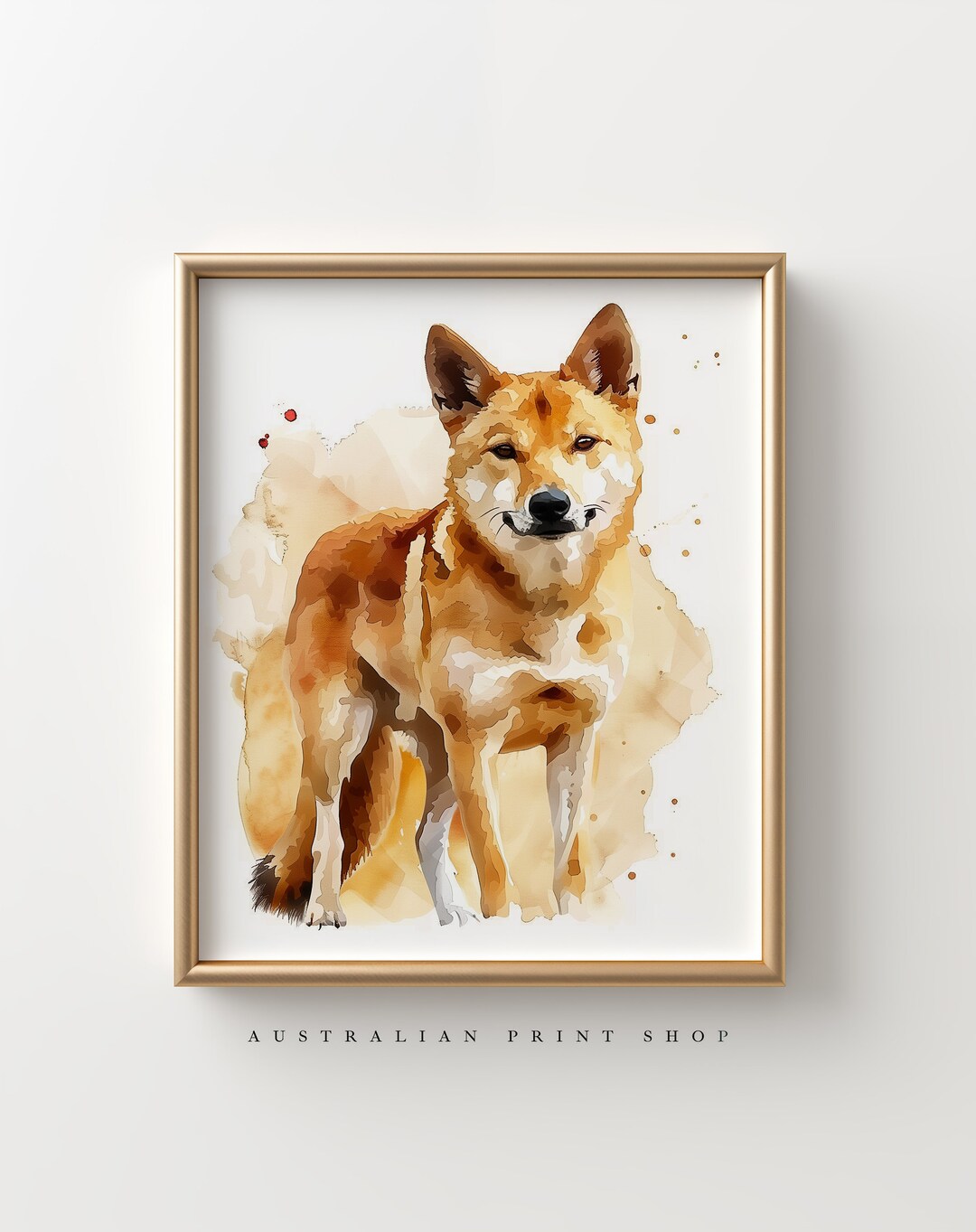 Australian Dingo Print | Australian Water Colour Artwork | Farmhouse ...