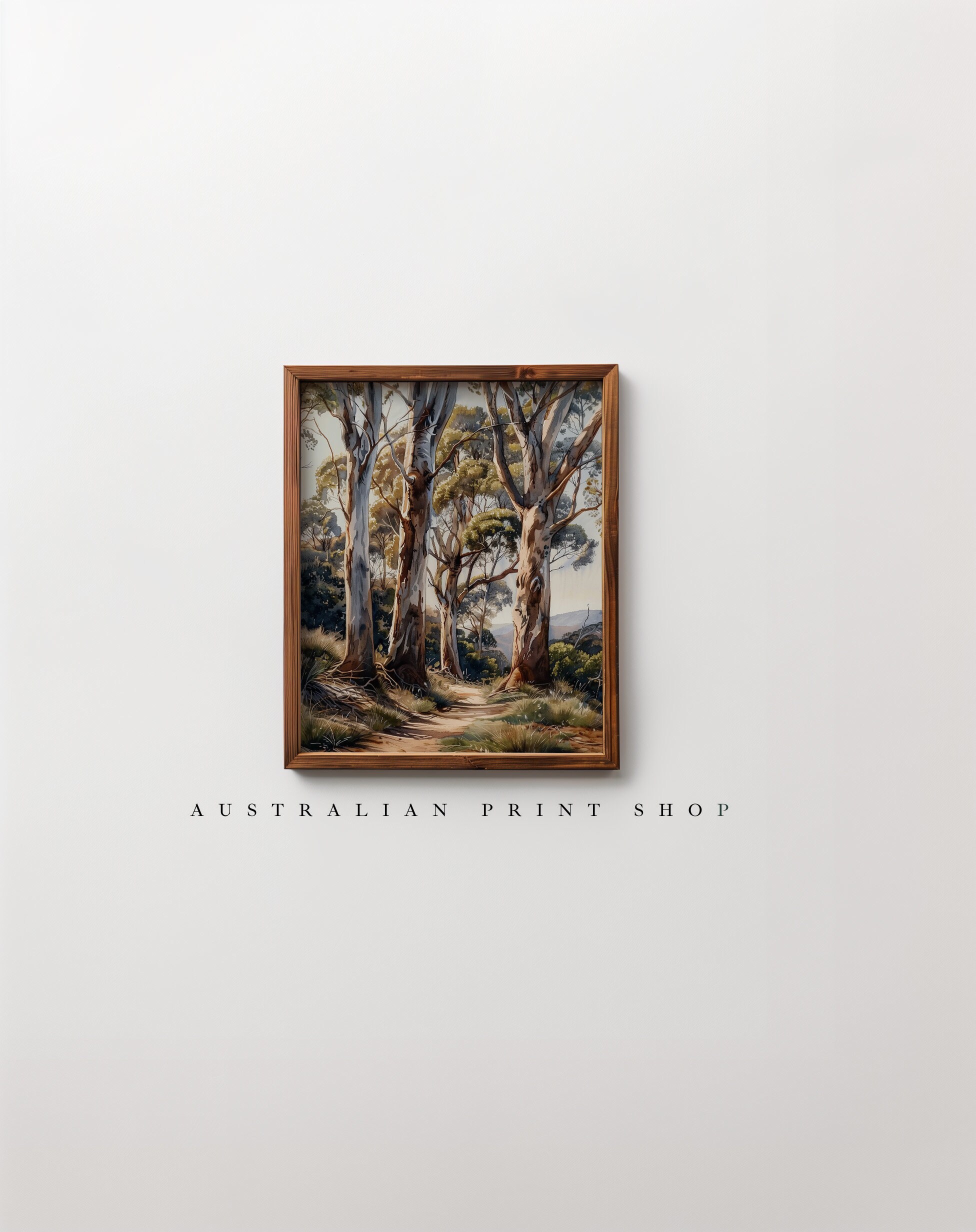 Australian Outback Painting: Giant Oak Print | Rural Landscape Wall Art ...