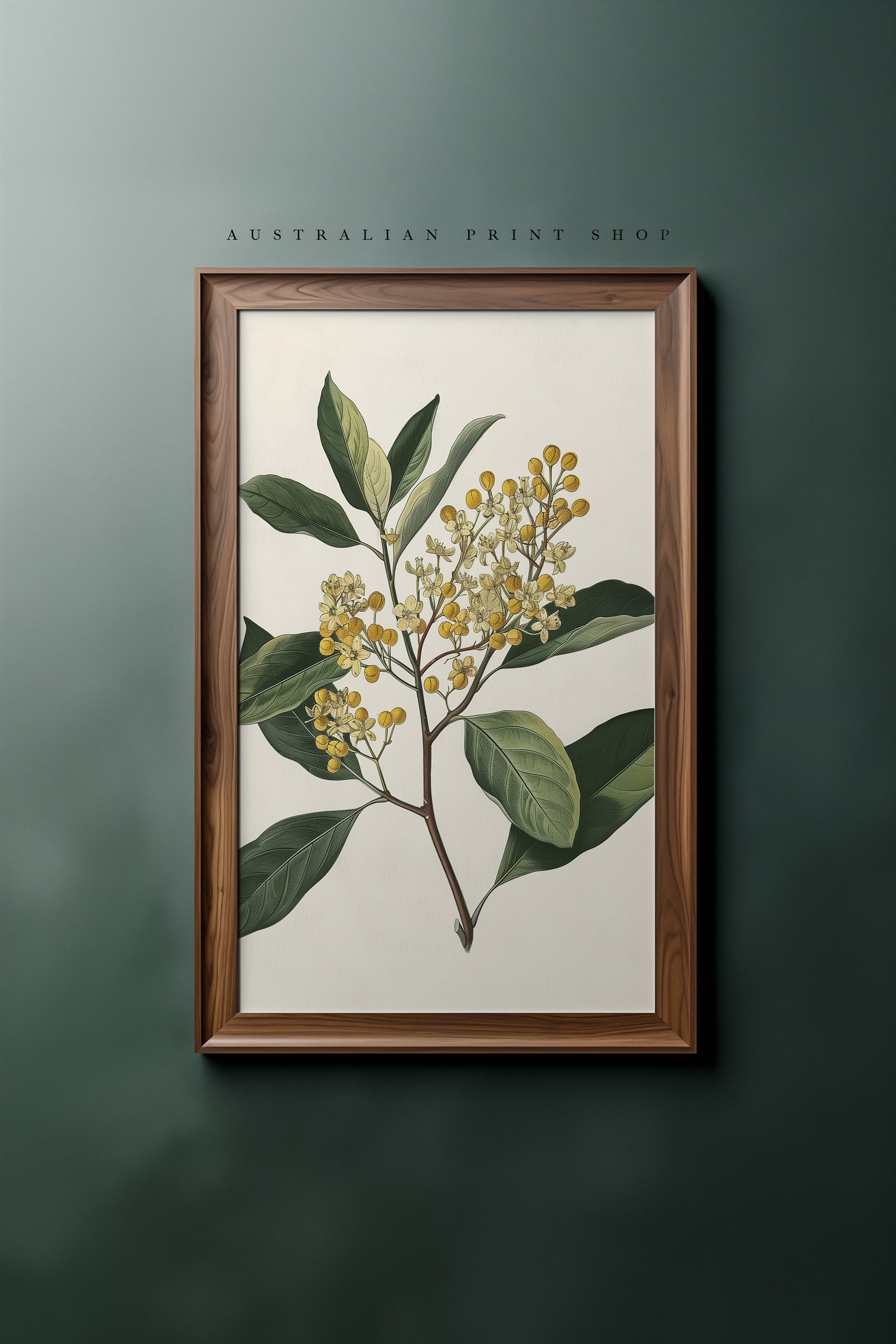 Vintage Botanical Yellow Flower Art Print Digital Download Floral ...