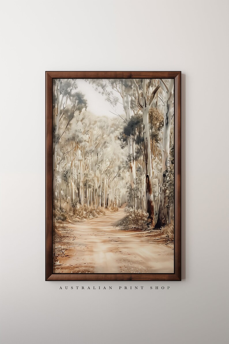 Australian Farmhouse Print Bush Trails Australian Print Gum Tree ...