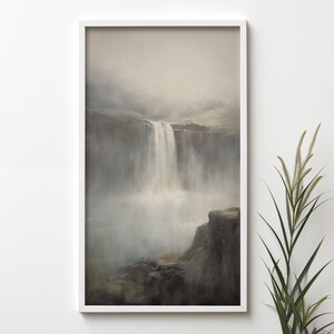 PRINTABLE Vintage Australian Waterfall Art | Neutral Tones | Digital ...