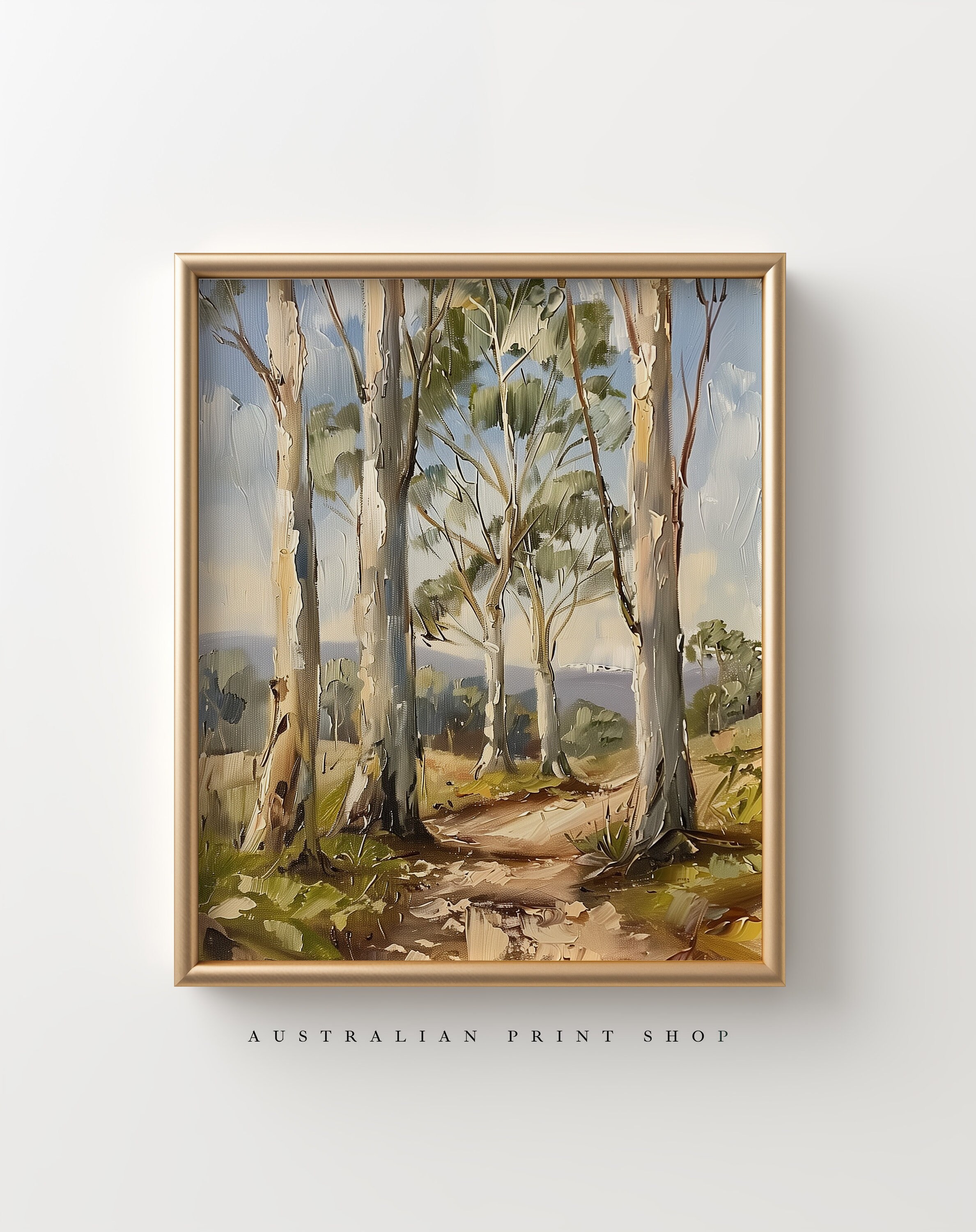 Australian Outback Painting Giant Oak Print Rural Landscape Wall Art ...