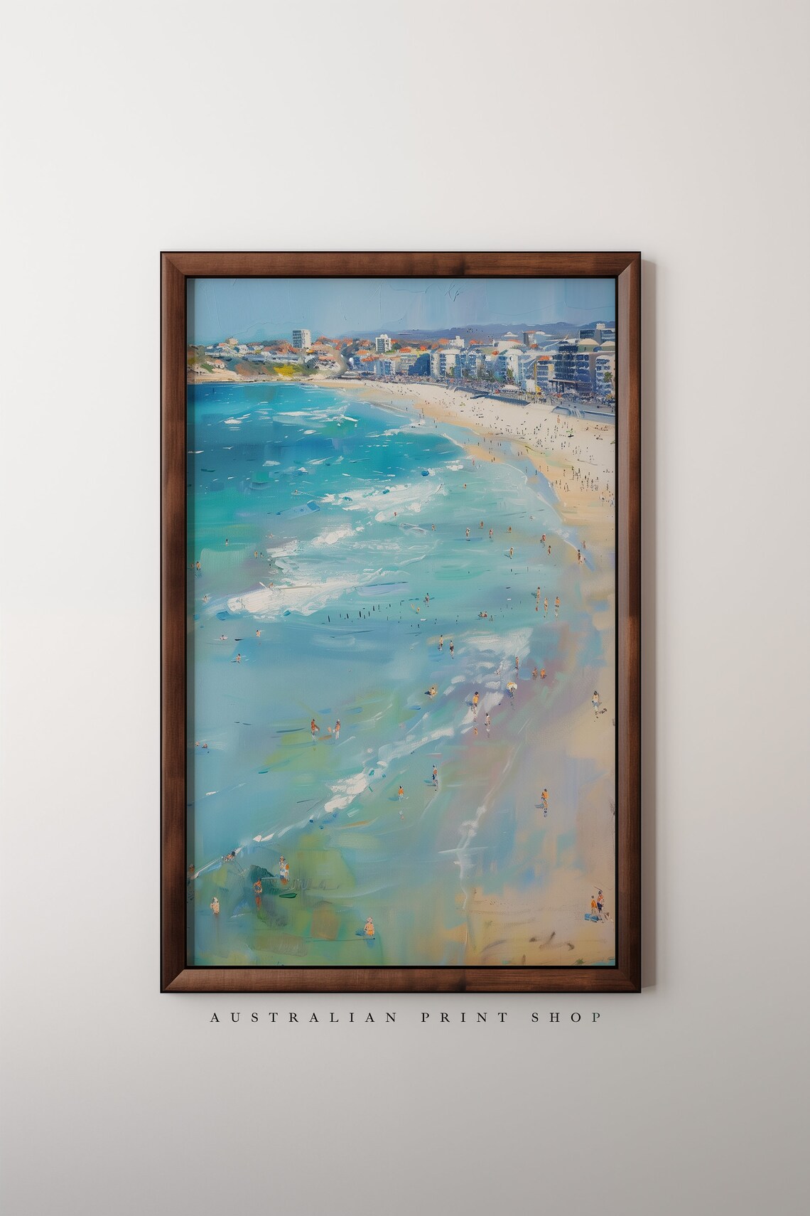 Australian Beach Print| Bondi Beach Scene | Printable Wall Art ...