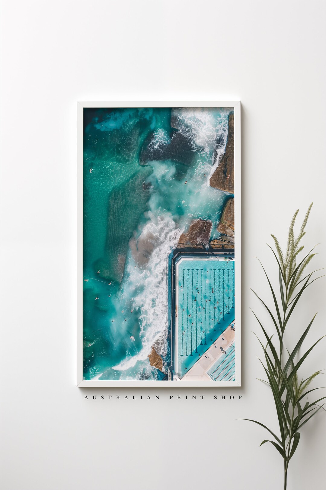 Australian Beach Print Digital Download Poolside Wall Art Australian ...