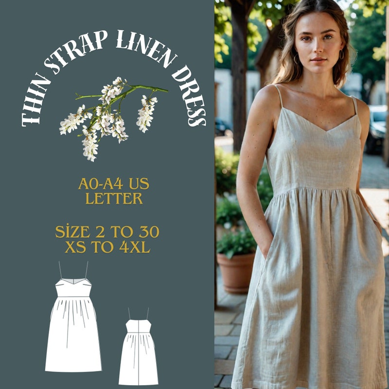 Linen Dress Pattern - Etsy