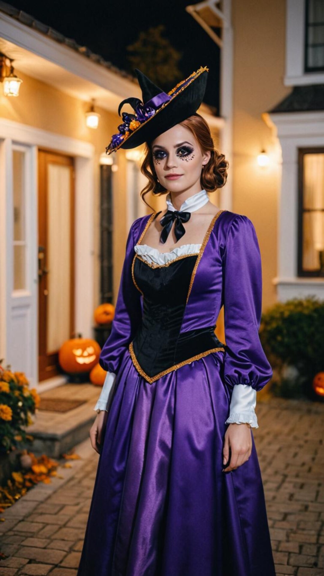 Gothic Witch Costume Dress Pattern: Halloween Fantasy Dress (US 2-30 ...