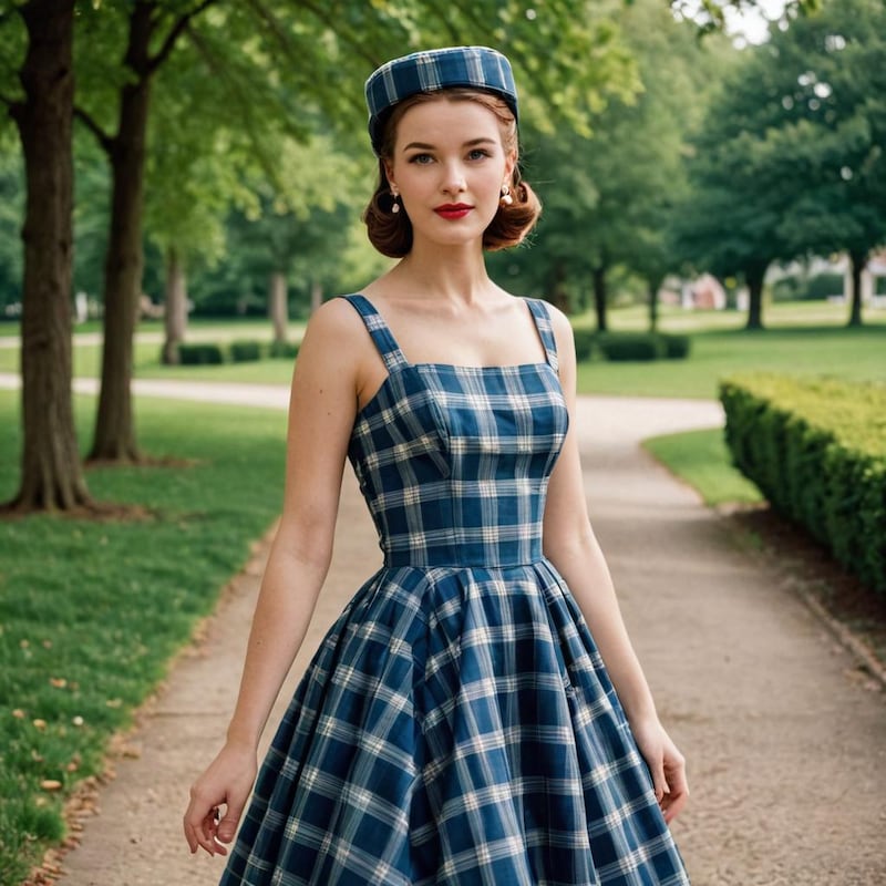 Vintage Style 1950s Dress - Etsy