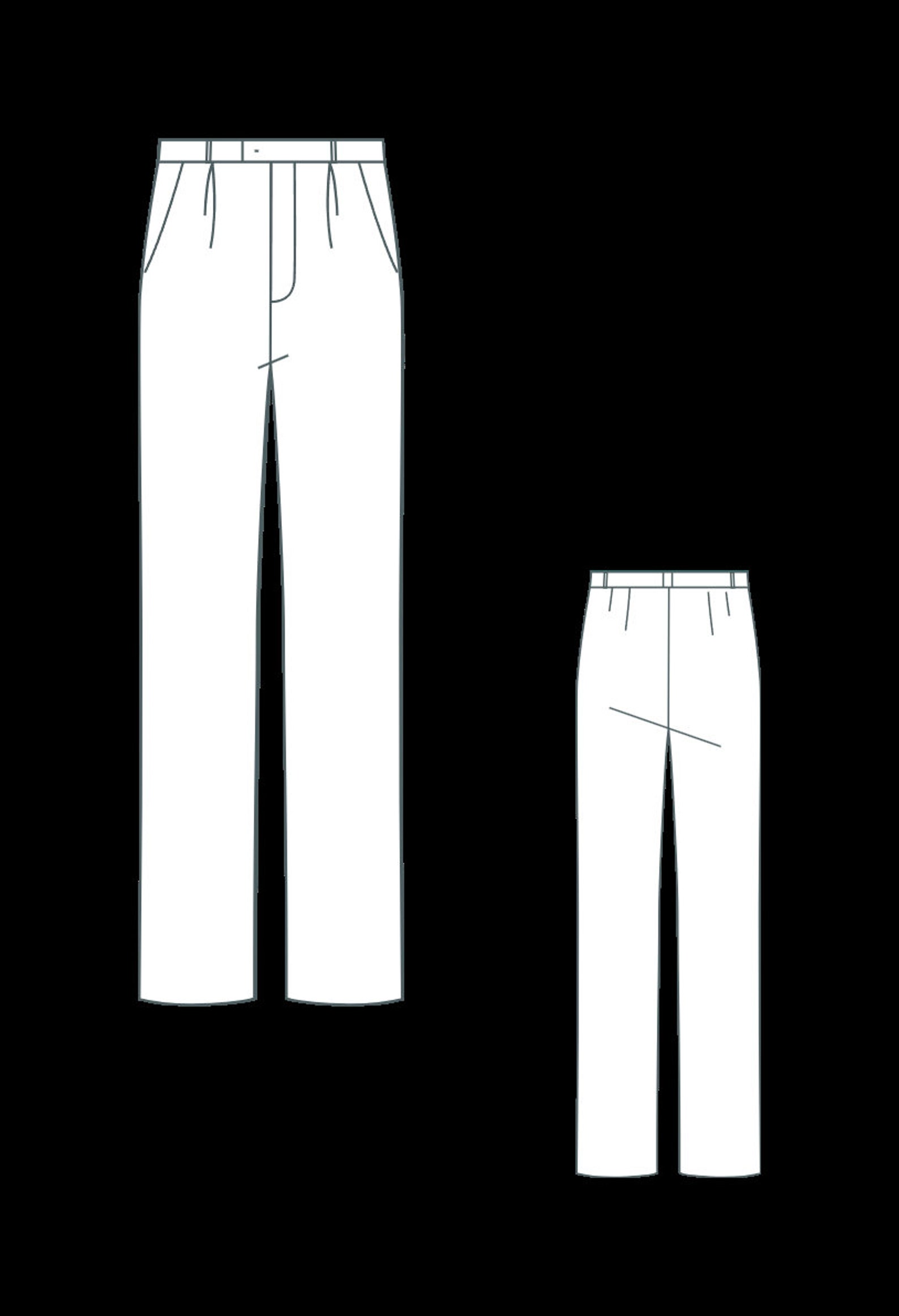 Men's Linen Trousers Sewing Pattern: Summer Casual Wear (A4-A0) - Etsy