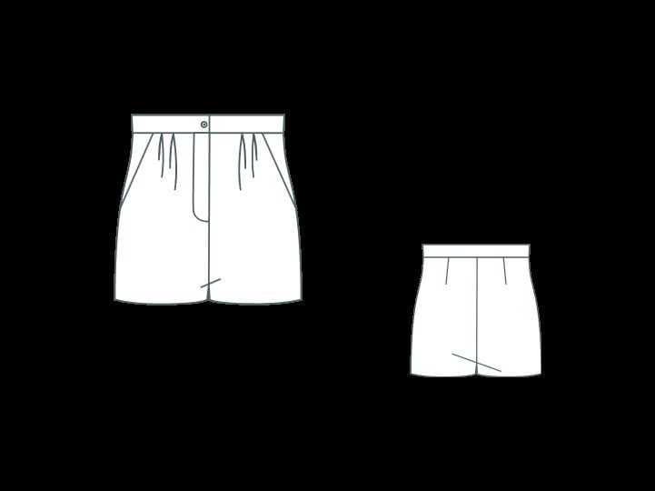 Women Mini Short Sewing Pattern, Summer Shorts Dungaree Pattern,womens ...