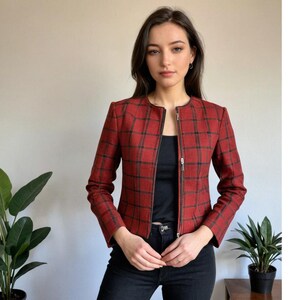Zipper Blazer Sewing Pattern: Modern Jacket, XS-4XL (instant Download ...