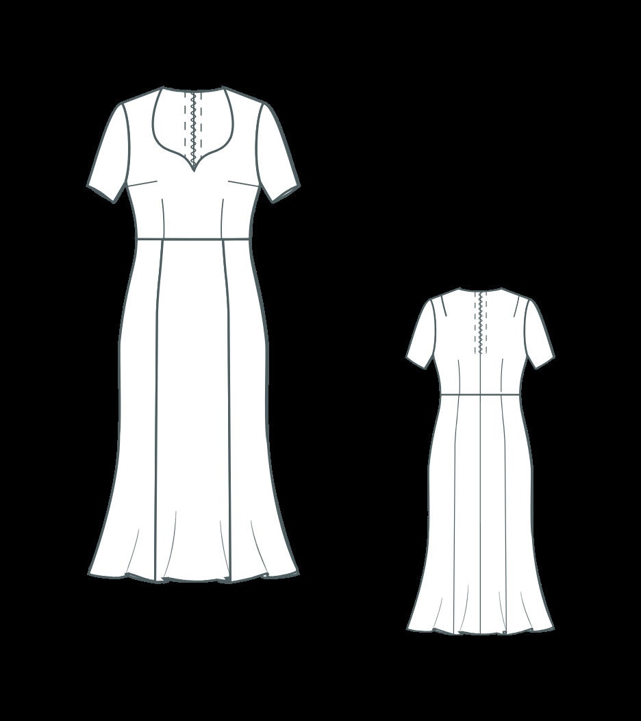 1950s Cocktail Dress Sewing Pattern: Mccalls Vintage Style (PDF Instant ...