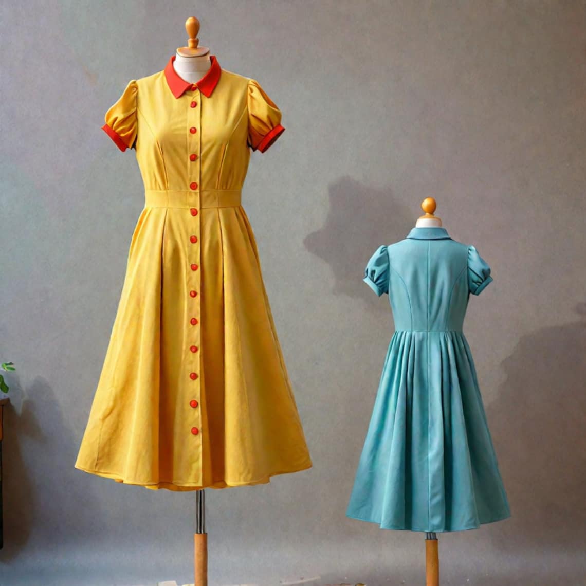 1950's Vintage Style Dress Sewing Pattern, Cocktail Dress, PDF Instant ...